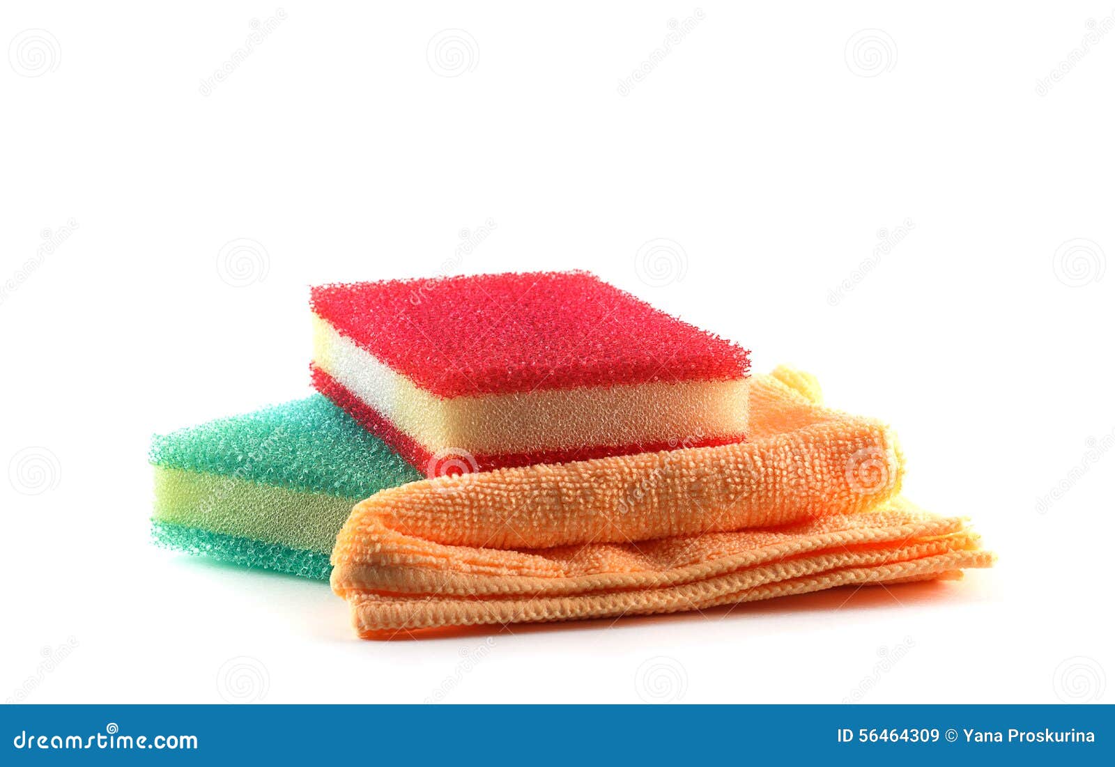 Due Spugne E Panni Di Pulizia Immagine Stock - Immagine di gruppo ...