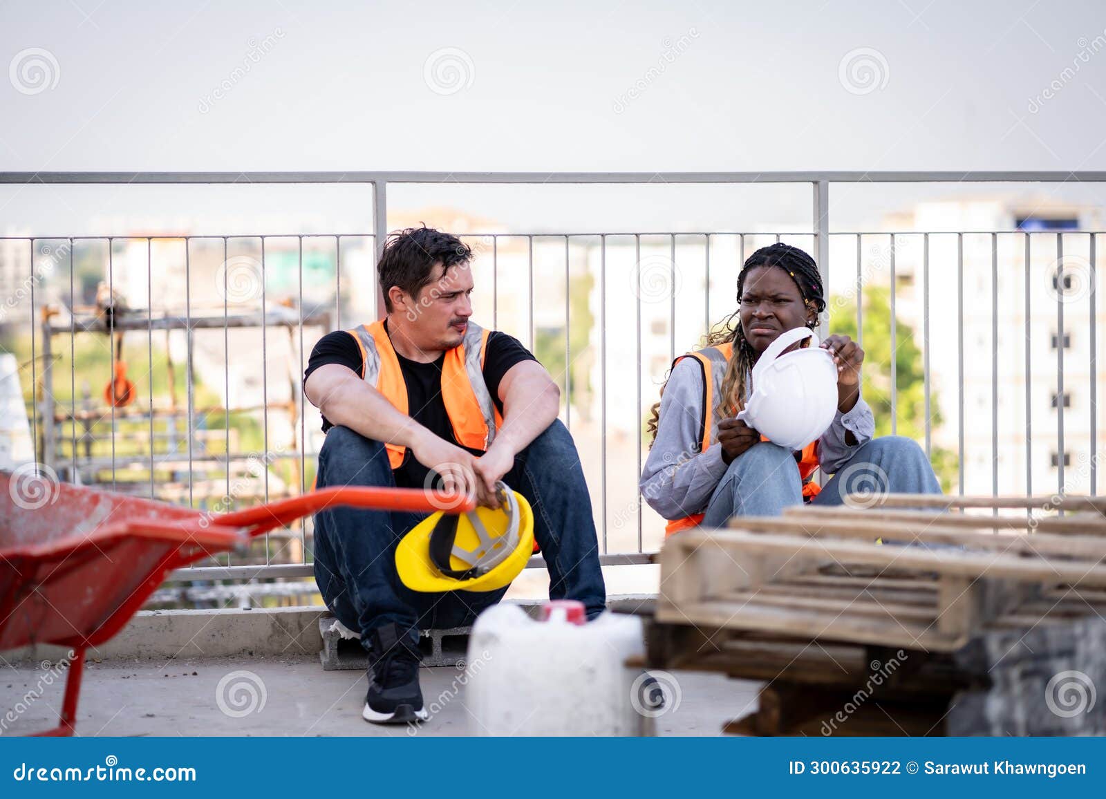 Due To Hot Weather or Work Outdoors Stock Photo - Image of male ...