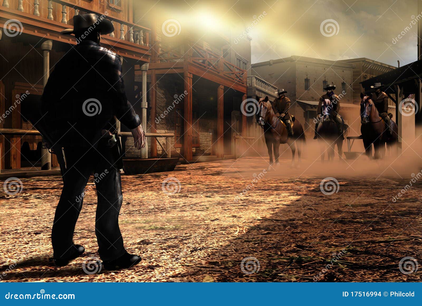 Duel stock illustratie. Illustration of veulen, grond - 17516994