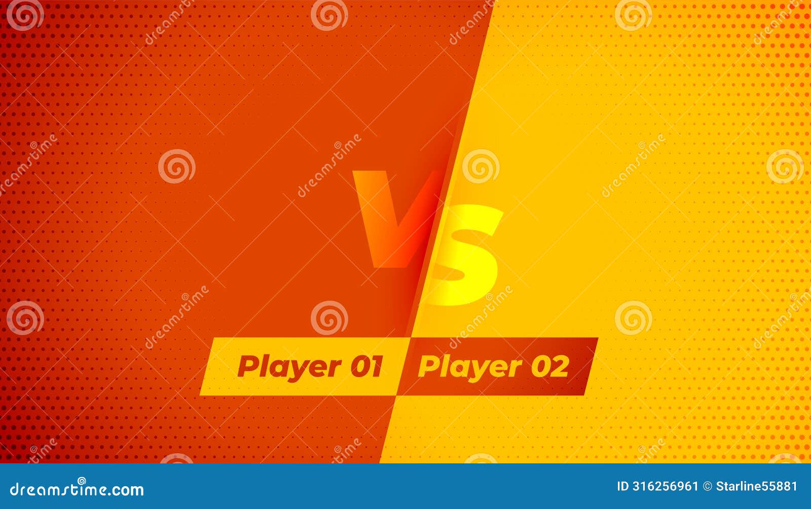 Duel Clash Versus Vs Banner for Team Conflict Battle Stock Vector ...