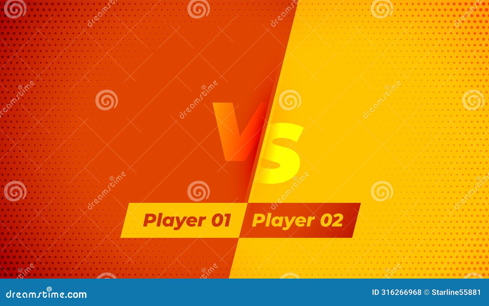 Duel Clash Versus Vs Banner for Team Conflict Battle Stock Vector ...