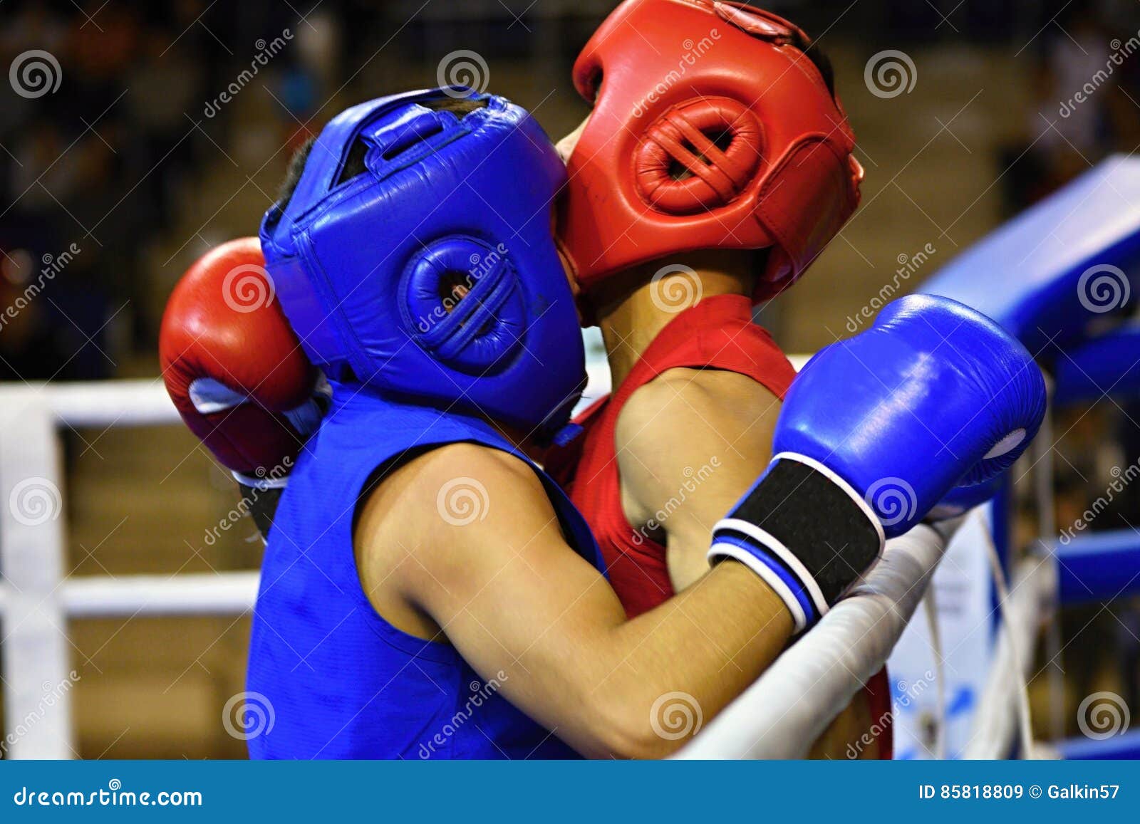 The duel of two boxers stock image. Image of skill, fist - 85818809