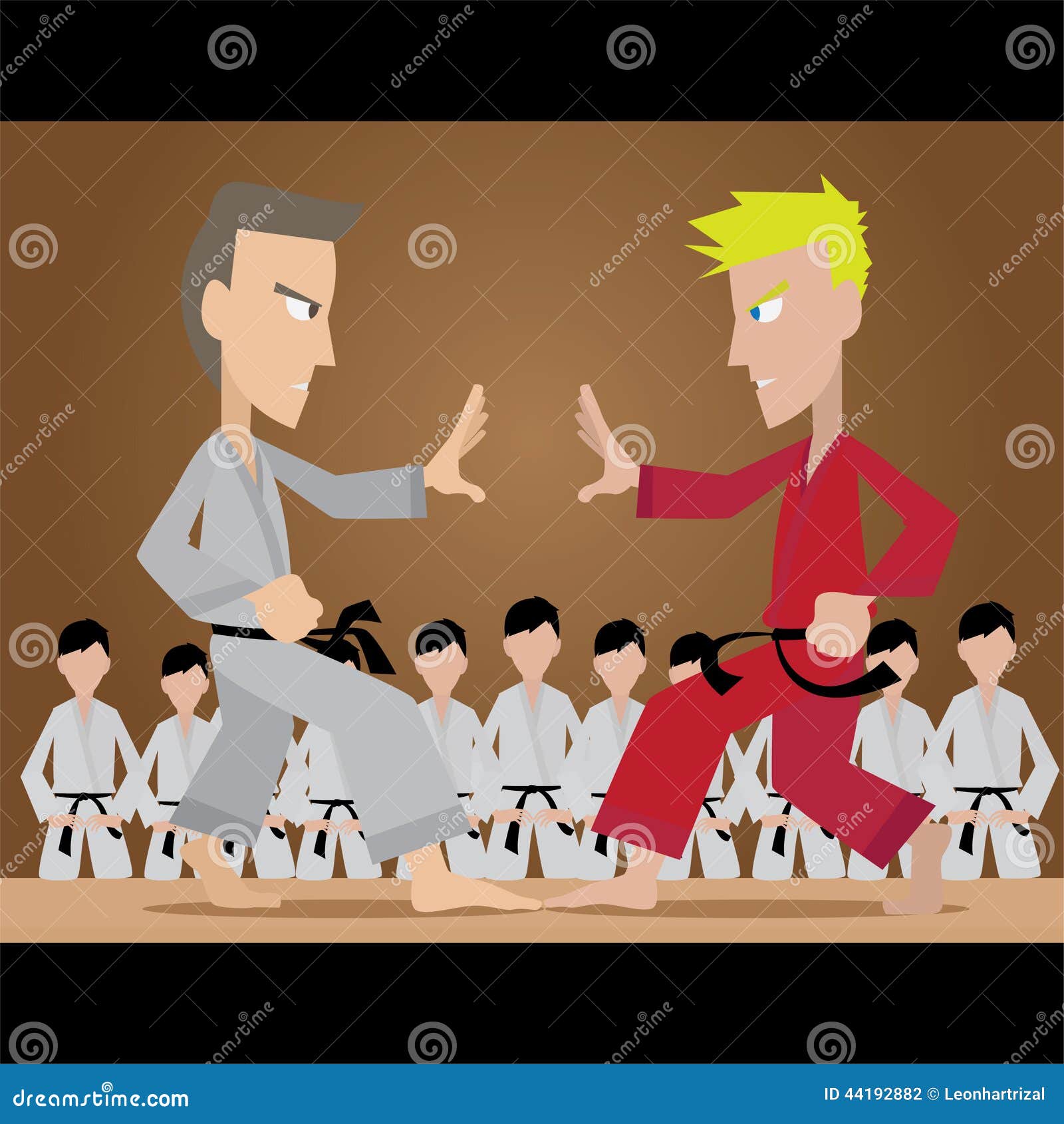 The duel stock vector. Illustration of attack, martial - 44192882