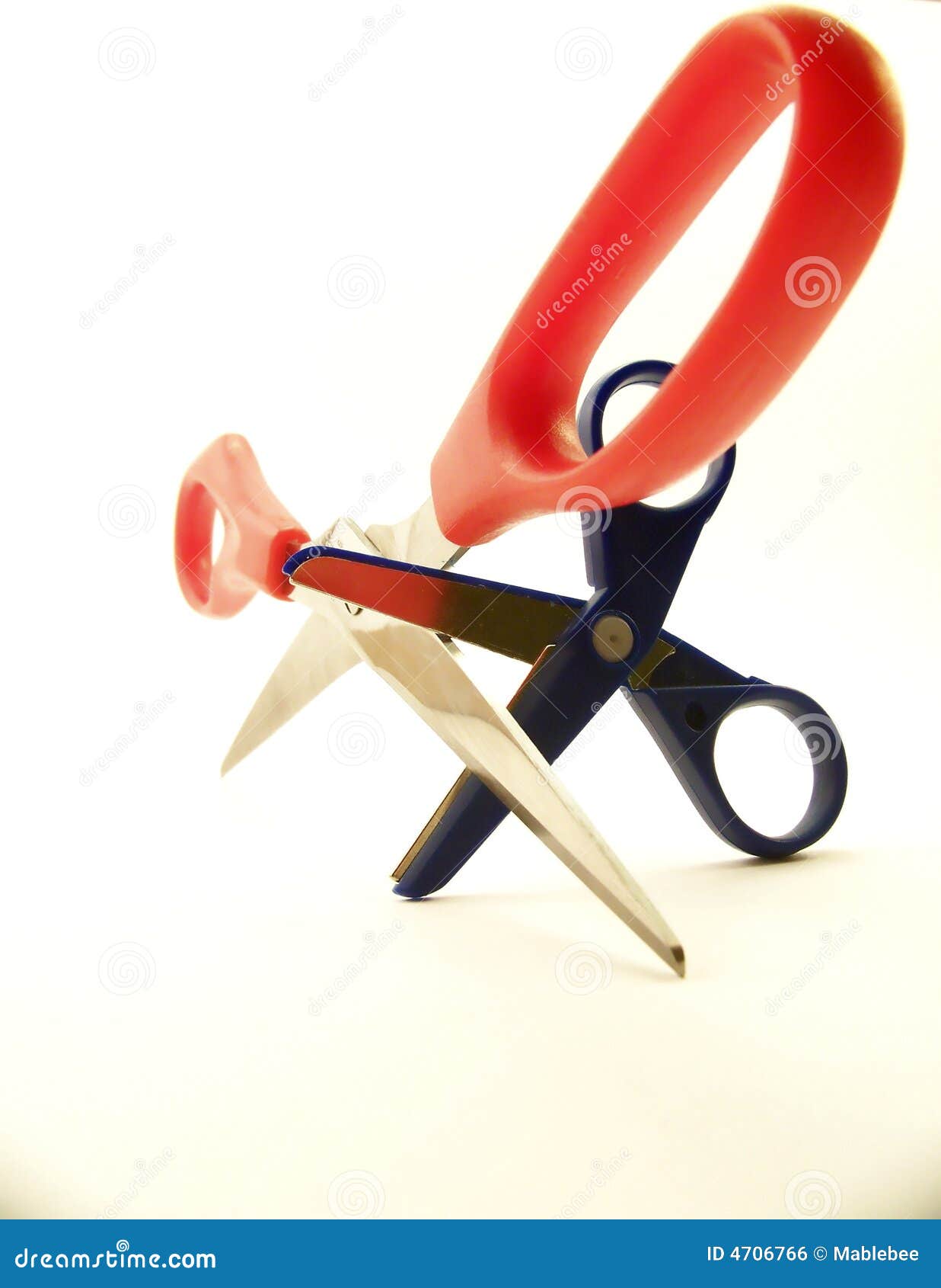 Duelling Scissors, 2 stock photo. Image of supplies, stationary - 4706766