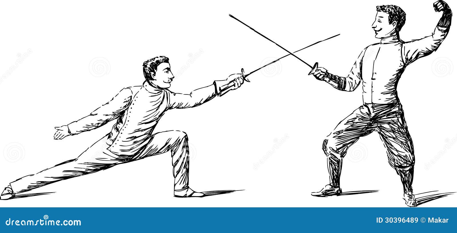 Duello illustrazione vettoriale. Illustrazione di isolato - 30396489