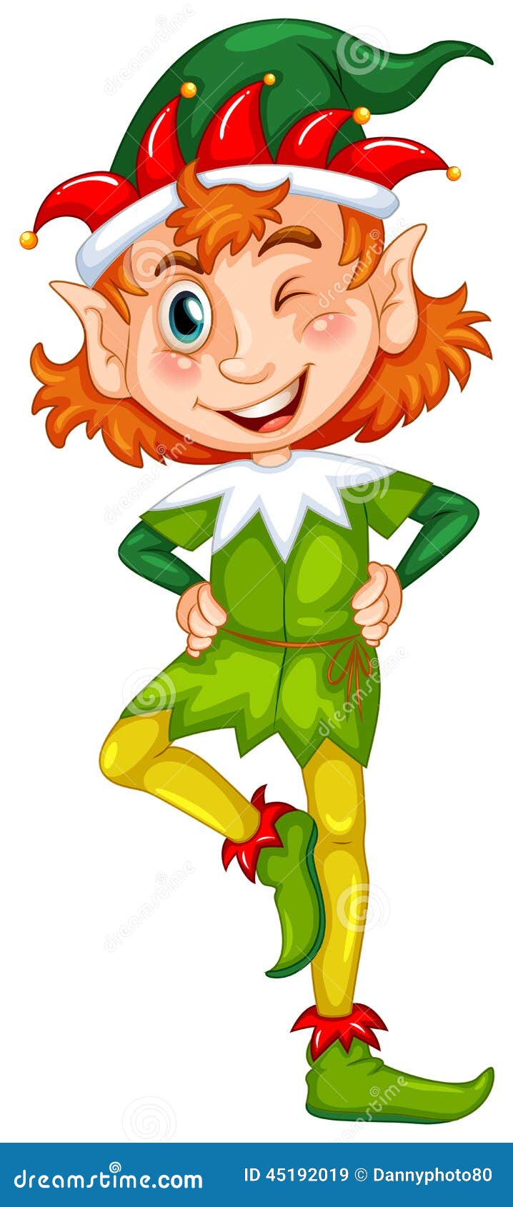 Duende ilustração do vetor. Ilustração de cartoon, fada - 45192019