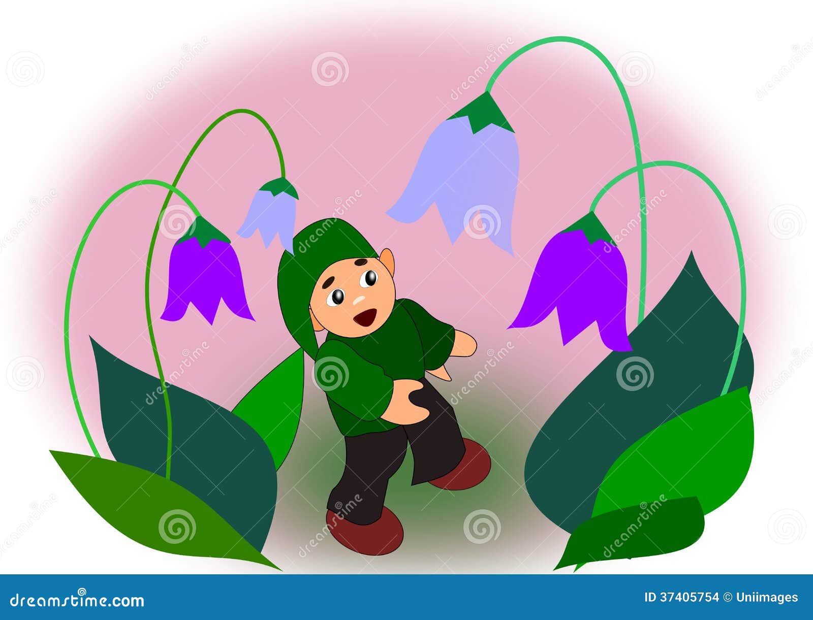 Duende azul de Bell stock de ilustración. Ilustración de dulce - 37405754