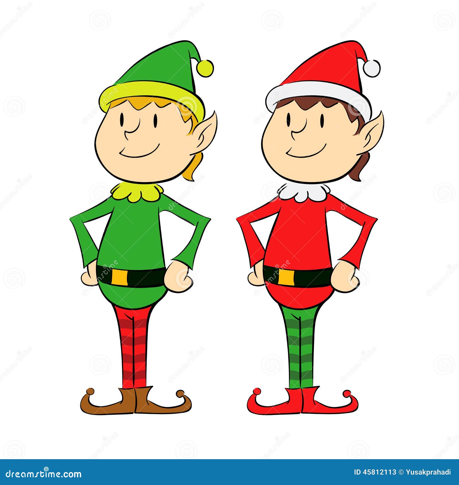 Duende de la Navidad ilustración del vector. Ilustración de lindo ...