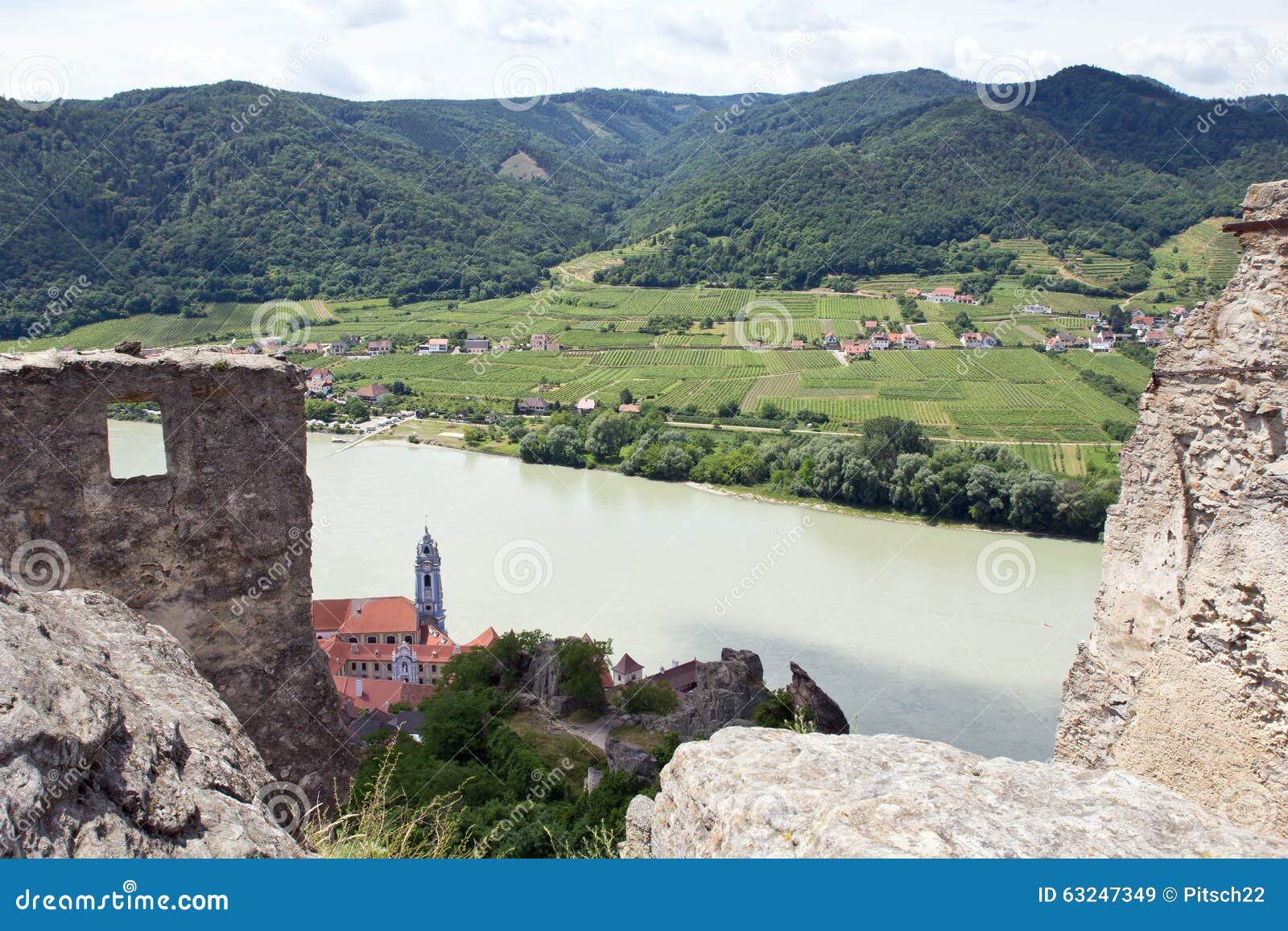Duernstein Castle stock image. Image of attraction, excursion - 63247349