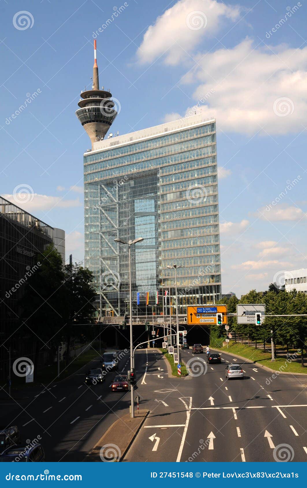 Duesseldorf City Gate editorial stock photo. Image of gray - 27451548