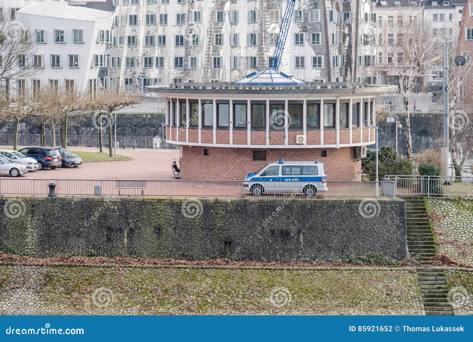 Duesseldorf Harbour Police Building Editorial Photography - Image of ...