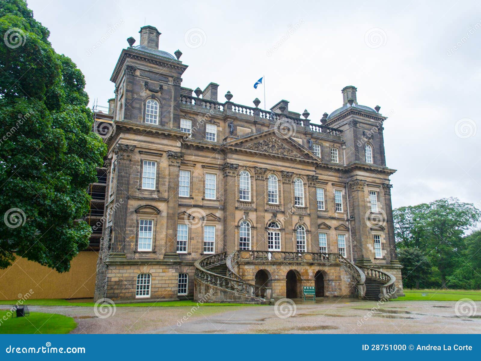Duff House, Banff, Scotland Stock Photo - Image of stone, staircase ...