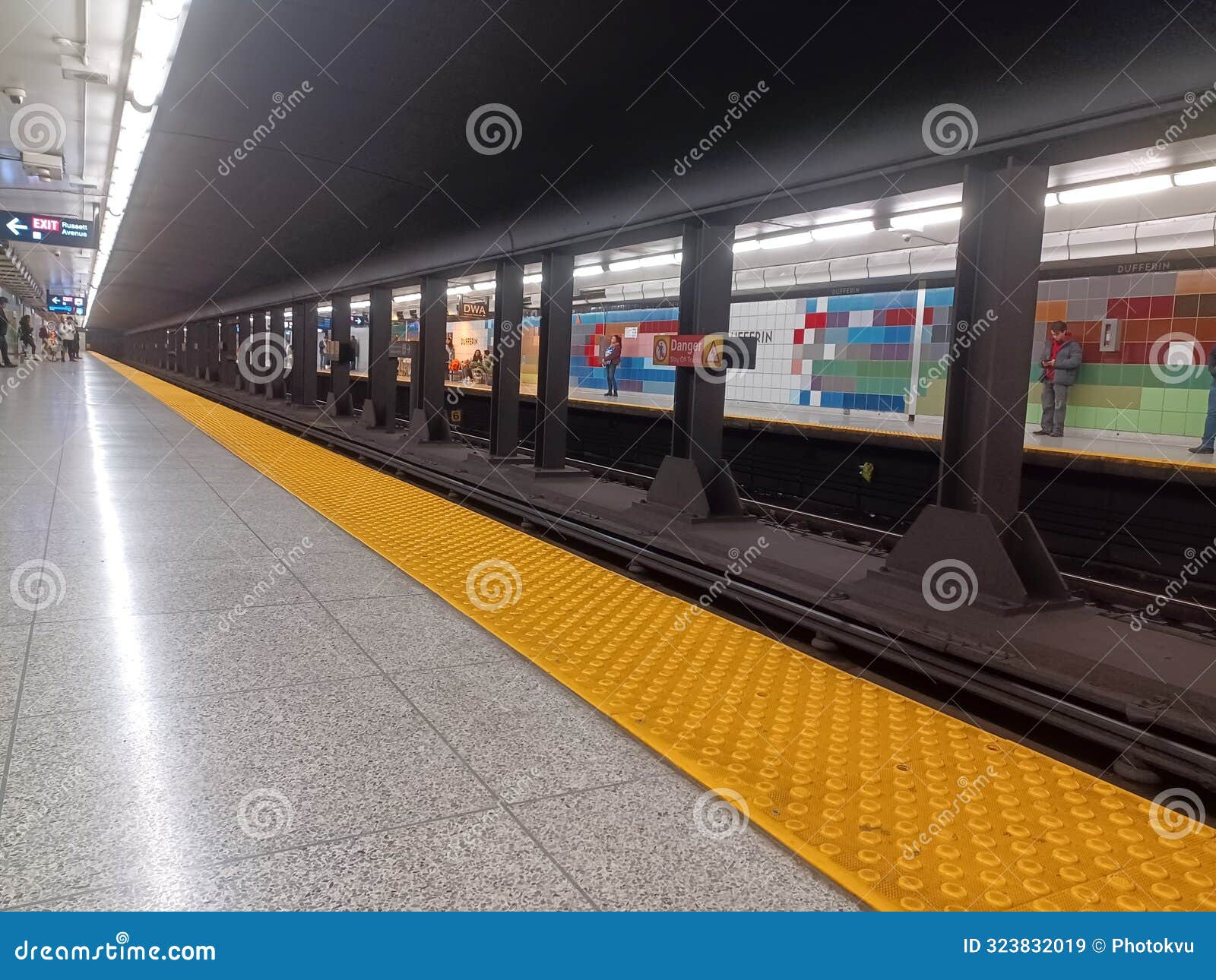 Dufferin Subway Station Interior View Editorial Stock Image - Image of ...