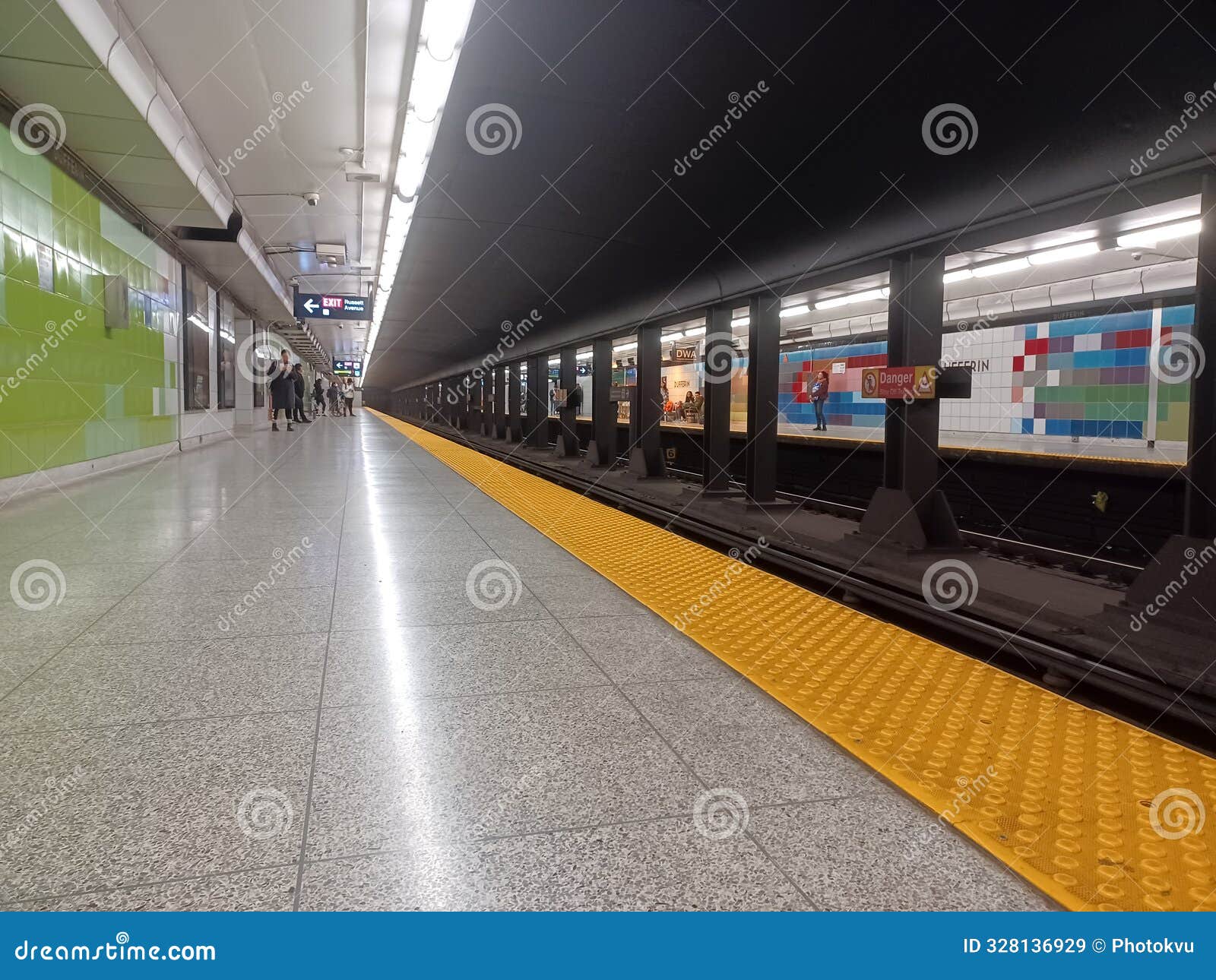 Dufferin Subway Station Interior View Editorial Stock Image - Image of ...