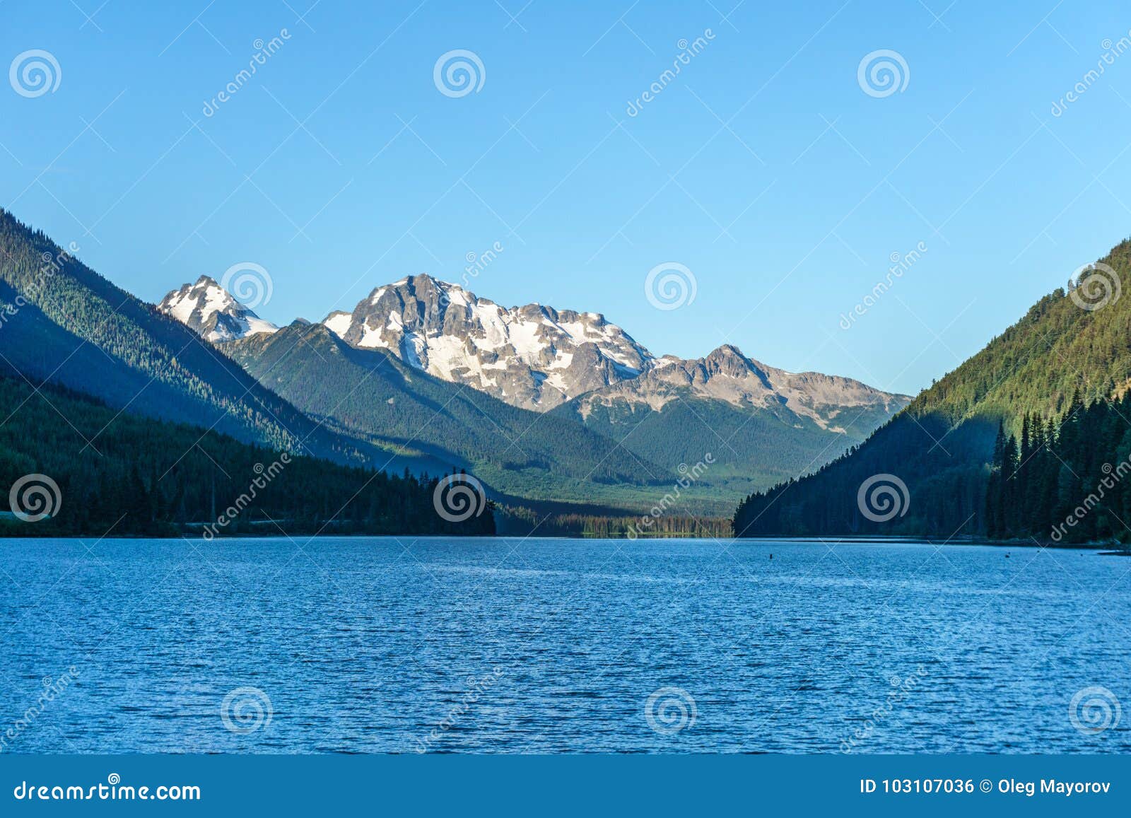 Duffey Lake in British Columbia, Canada at Day Time. Stock Photo ...