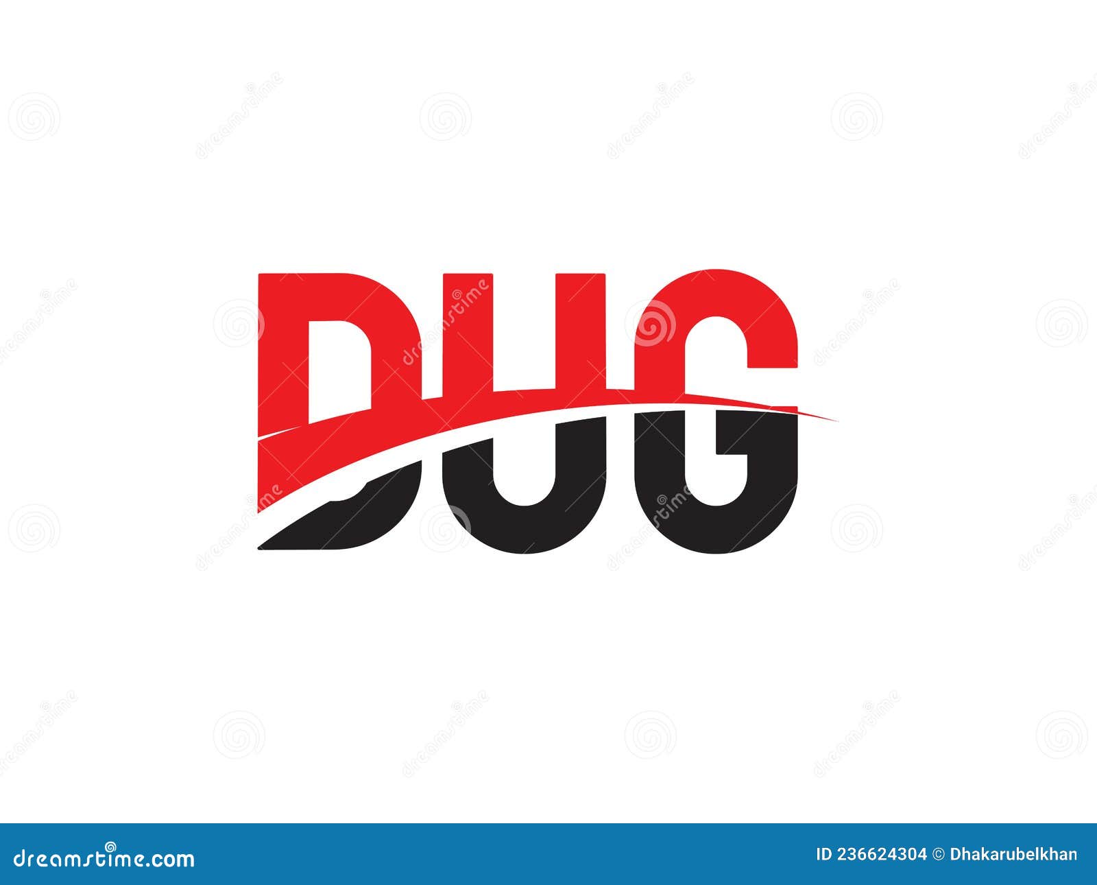DUG Letter Initial Logo Design Vector Illustration Stock Vector ...