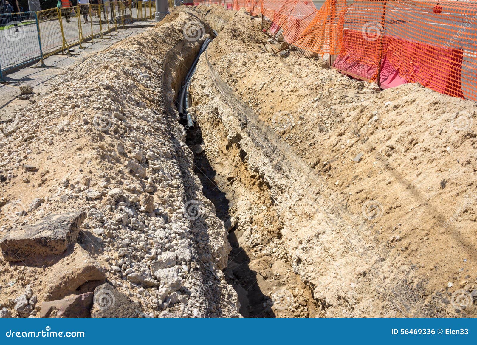 Dug stock photo. Image of digger, construct, earth, earthwork - 56469336