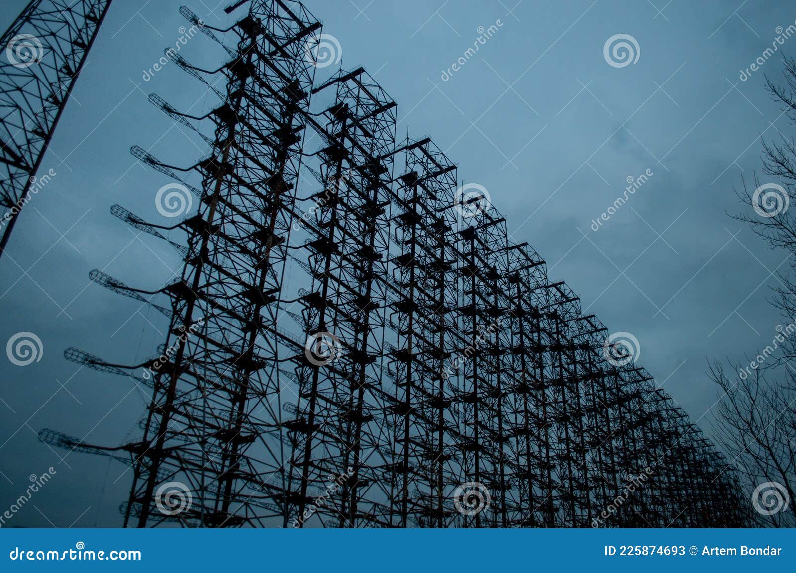 Duga Radar, Chernobyl stock image. Image of mast, branch - 225874693