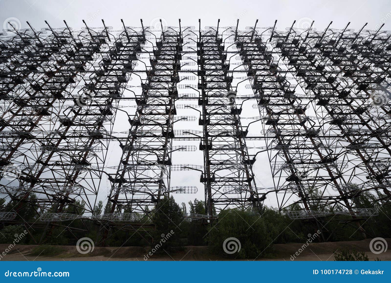 Duga Radar in Pripyat, Chernobyl Stock Photo - Image of exclusion ...