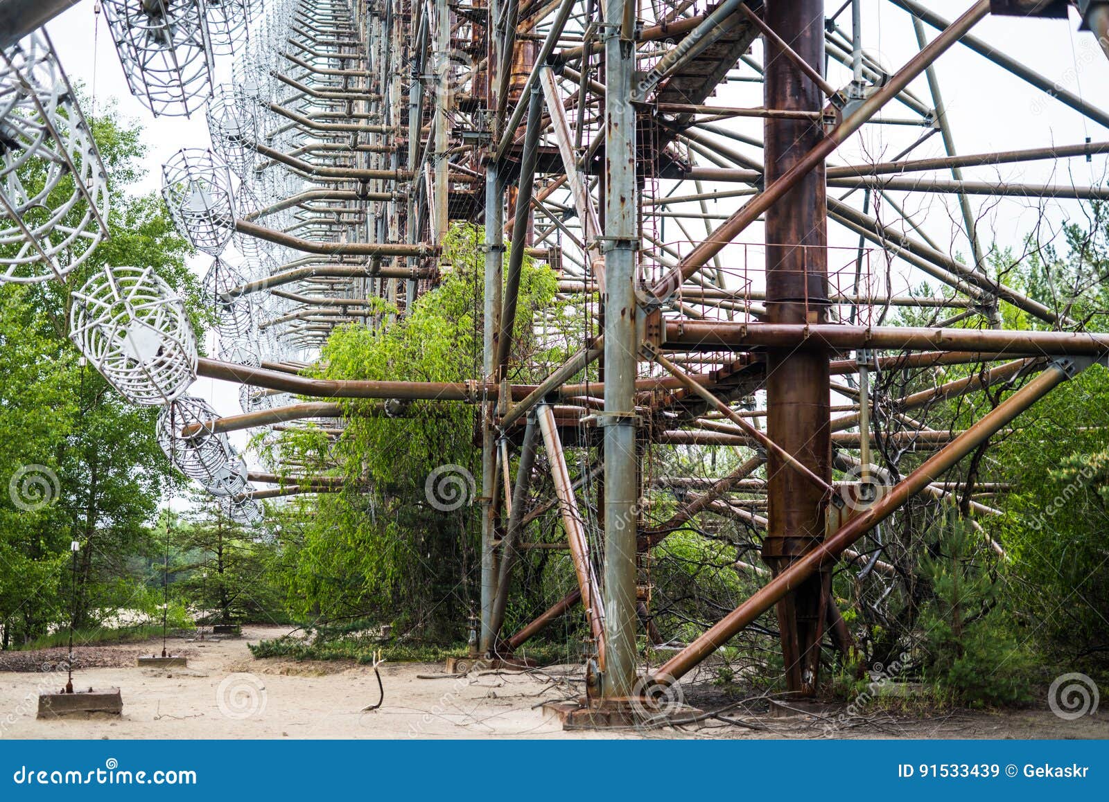 Duga Radar in Pripyat, Chernobyl Stock Image - Image of nuclear ...