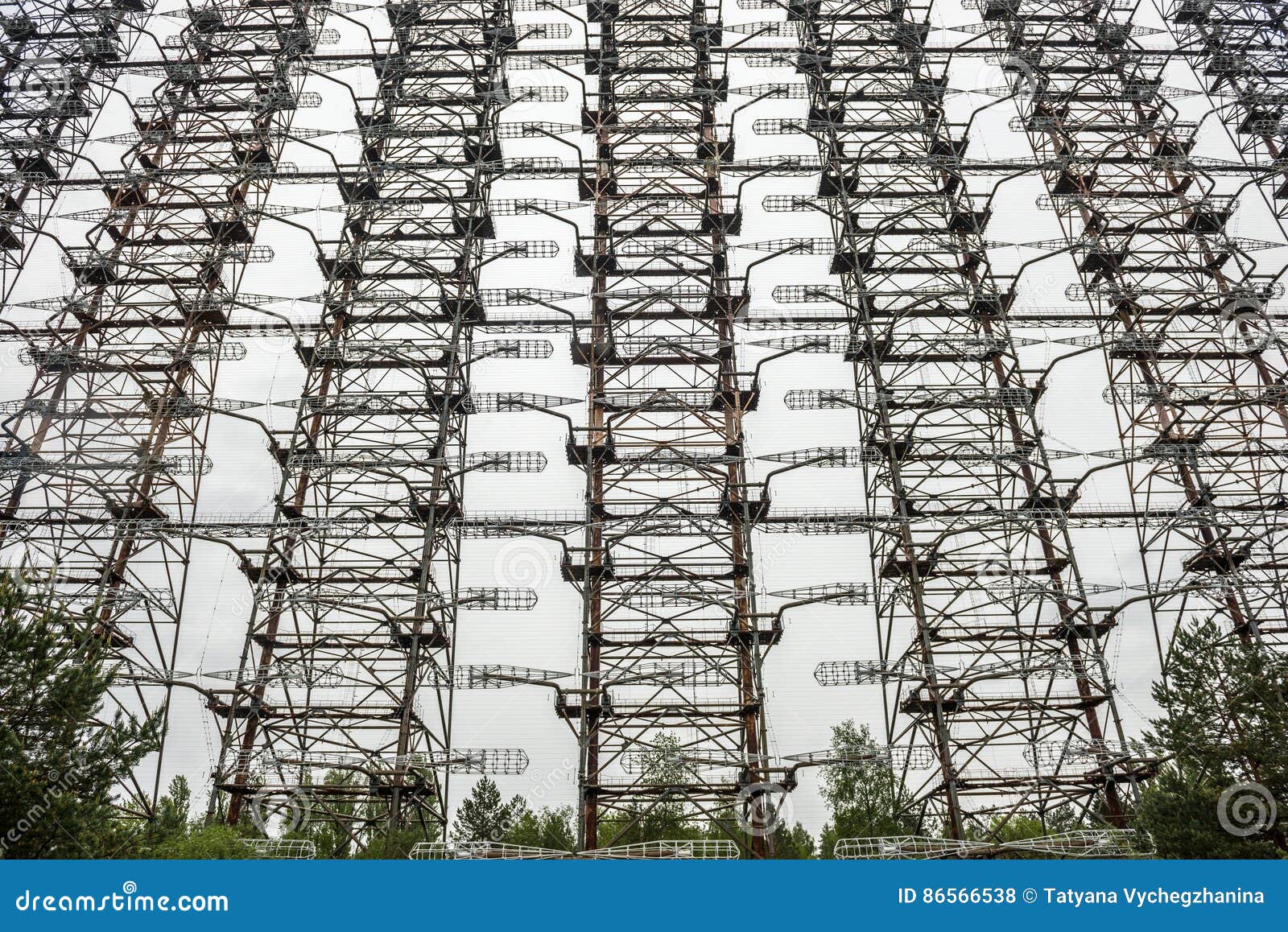 DUGA 3 Soviet Radar Facility Near Chernobyl Stock Photo - Image of ...