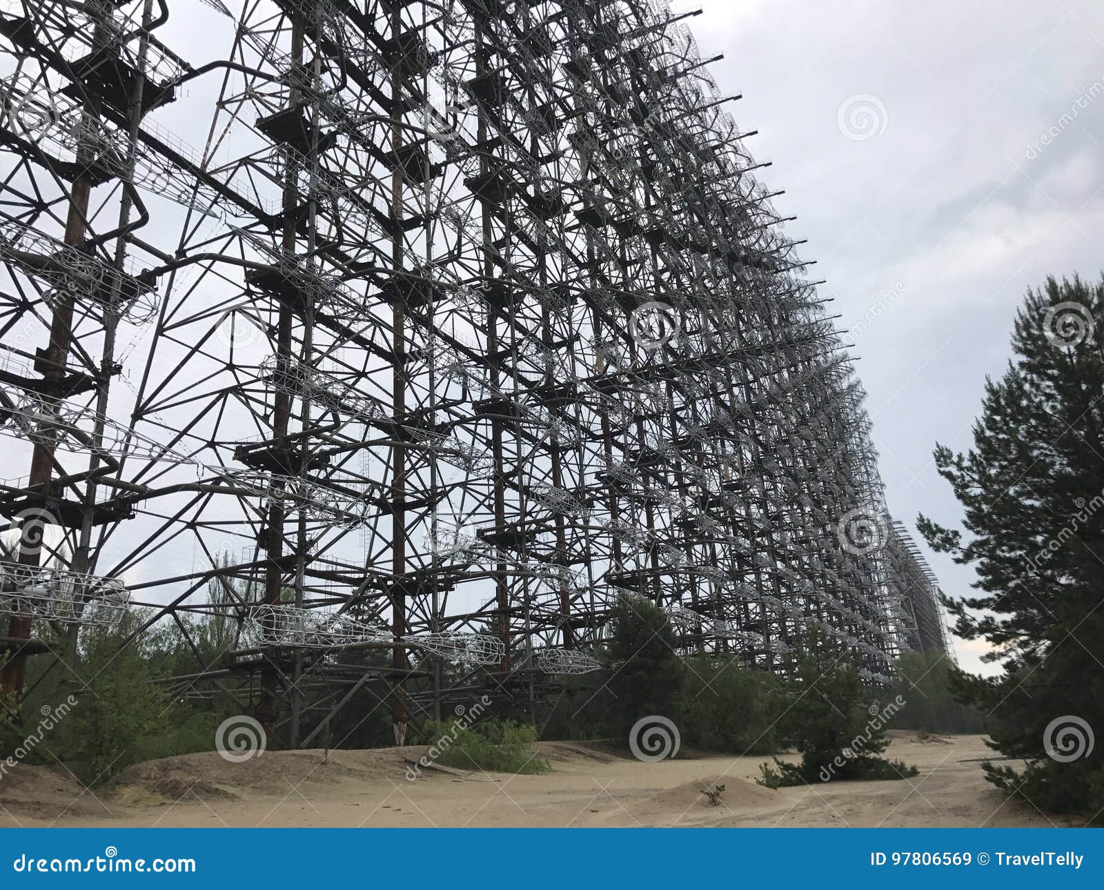 Duga a Soviet Radar System in the Chernobyl Exclusion Zone in Uk Stock ...