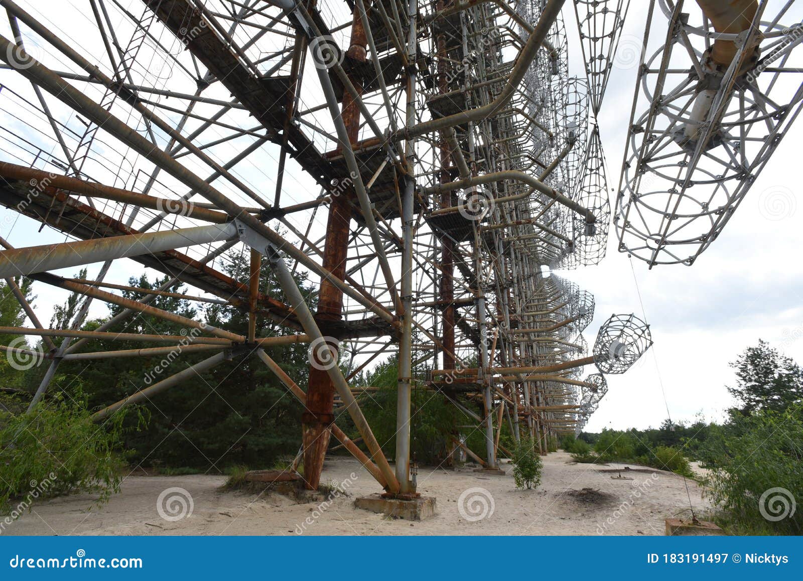 Duga a Soviet Over-the-horizon Radar System. Stock Image - Image of ...