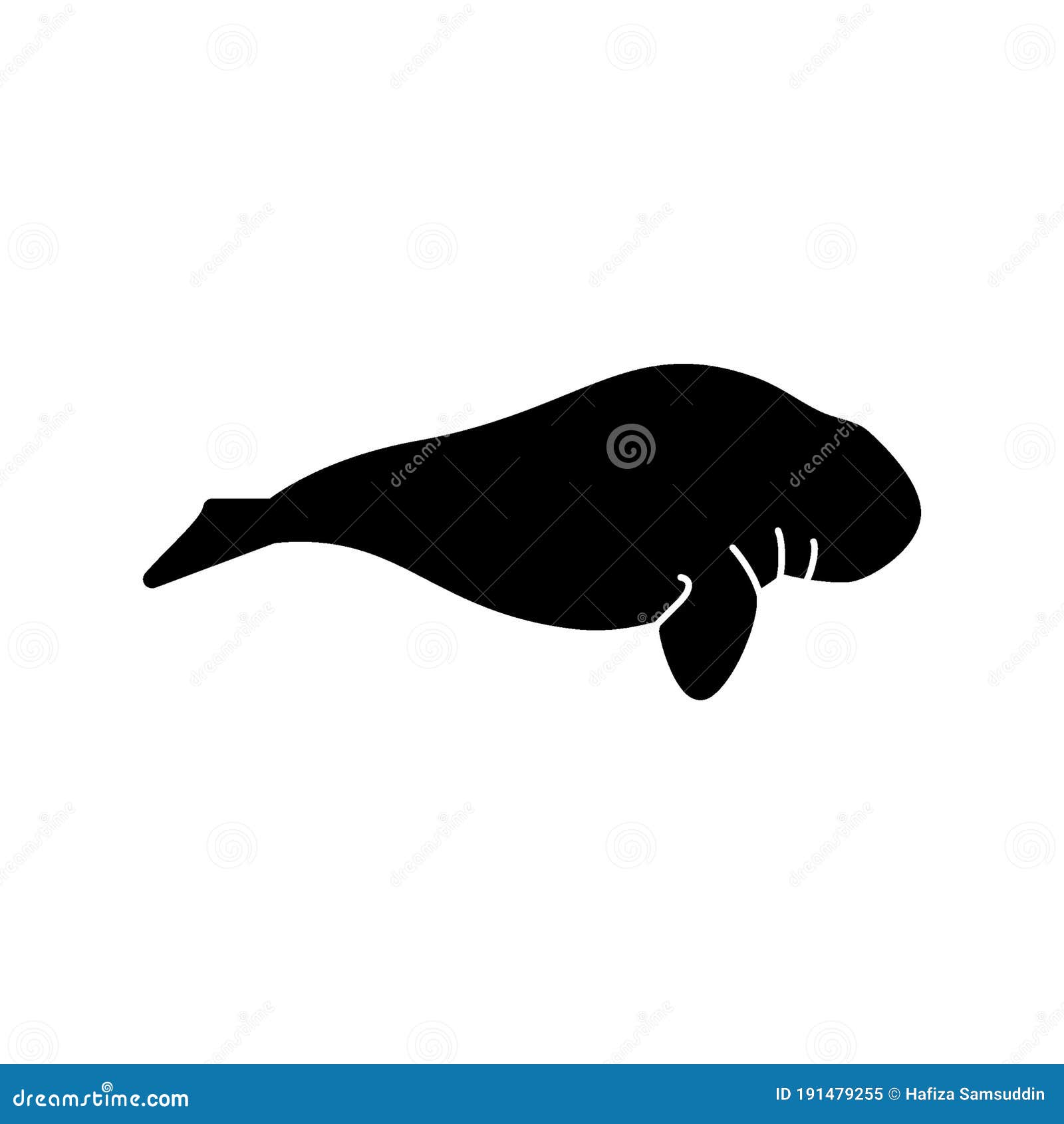 Dugong. Vector Illustration Decorative Design Stock Vector ...