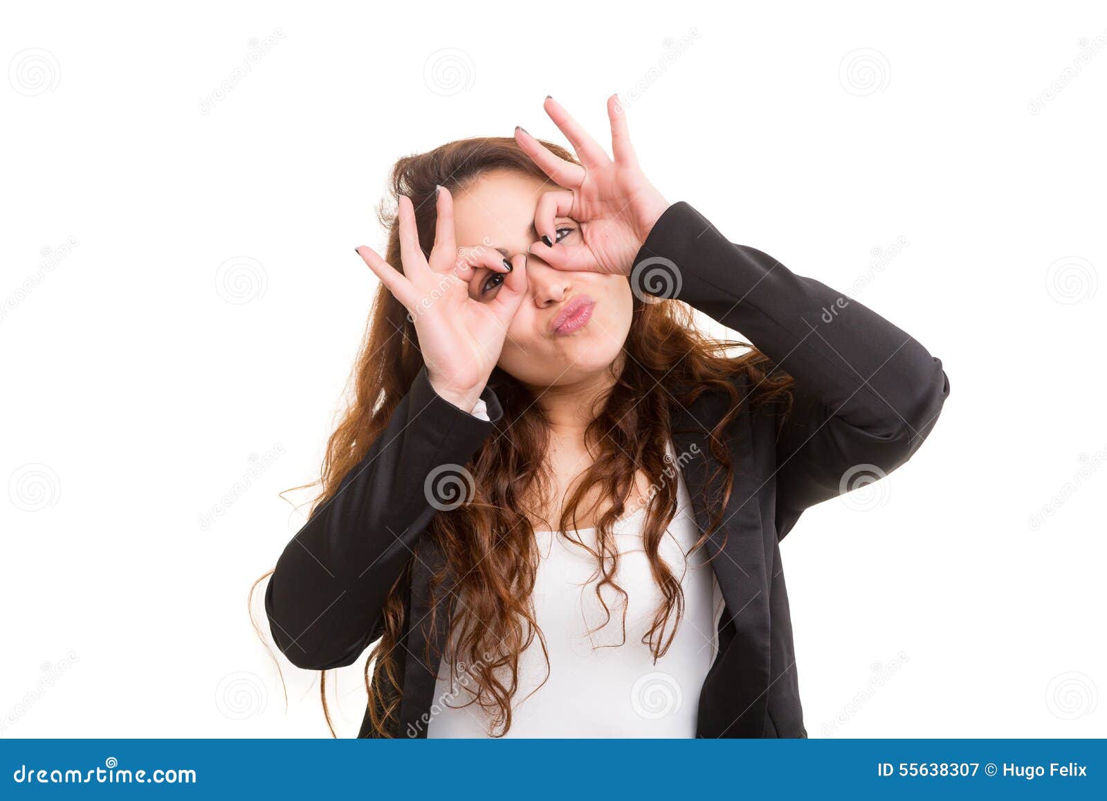 Duh ! stock image. Image of happy, humorous, female, beauty - 55638307