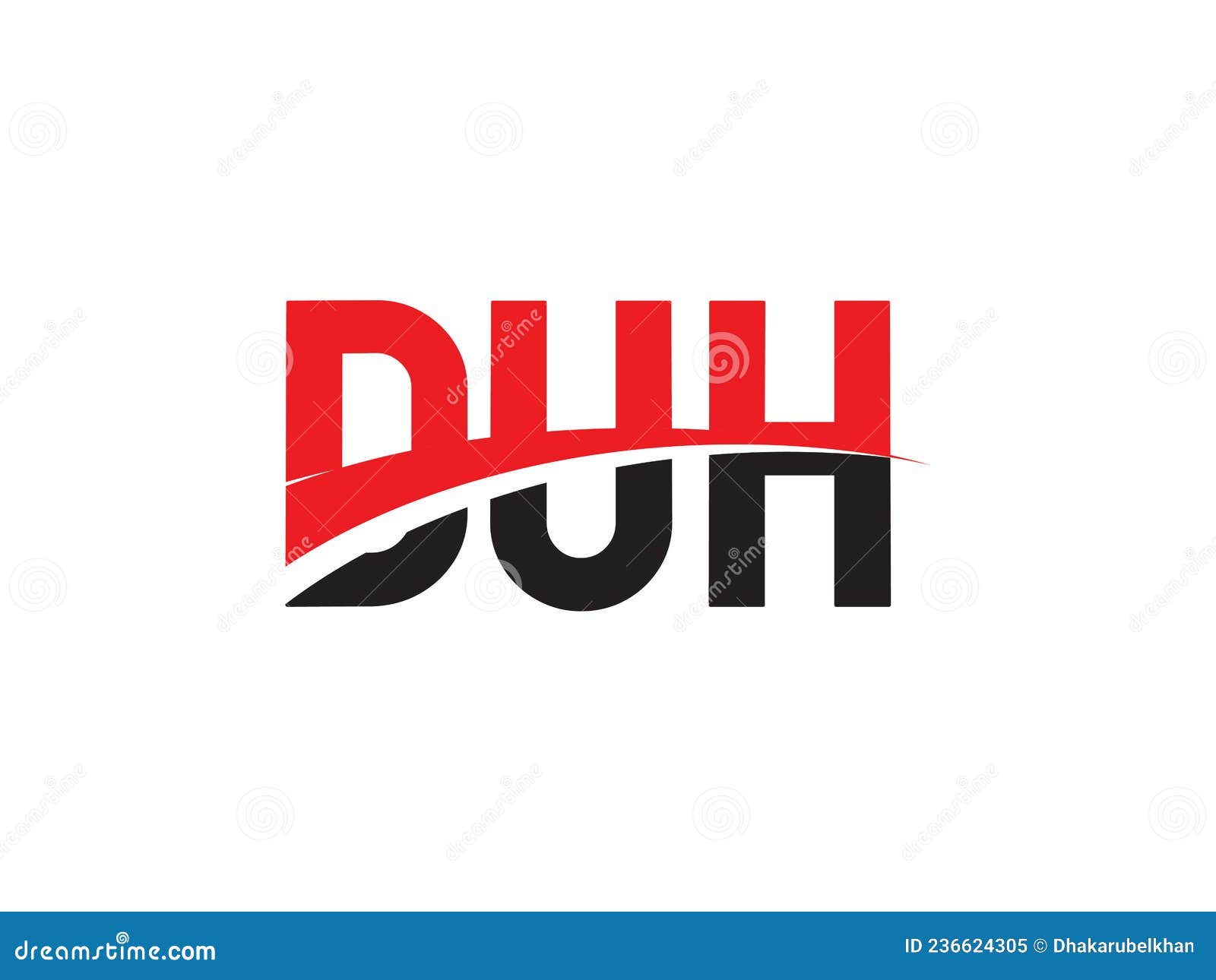 DUH Letter Initial Logo Design Vector Illustration Stock Vector ...