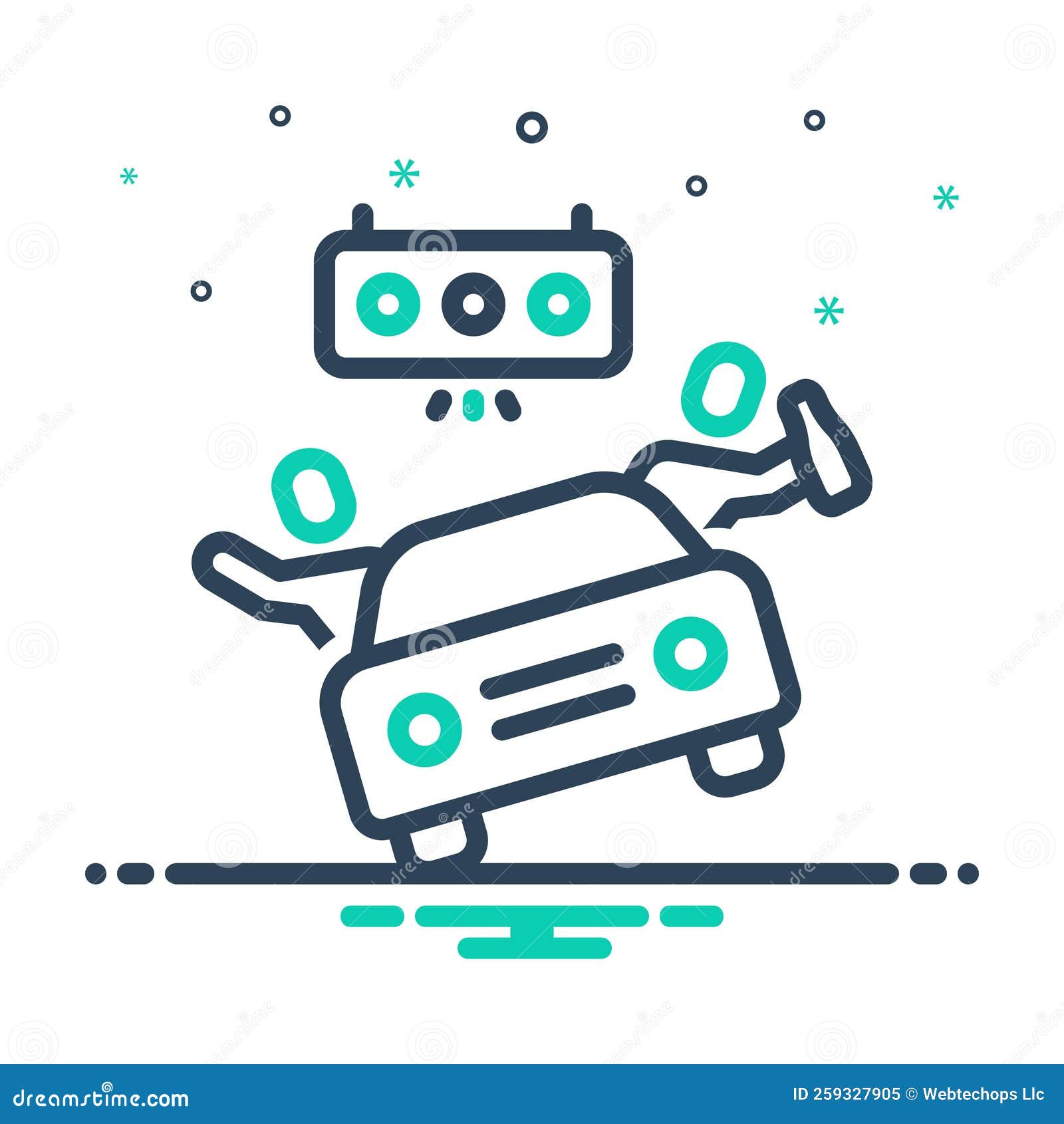 Mix Icon for Dui, Forewarning and Warning Stock Vector - Illustration ...