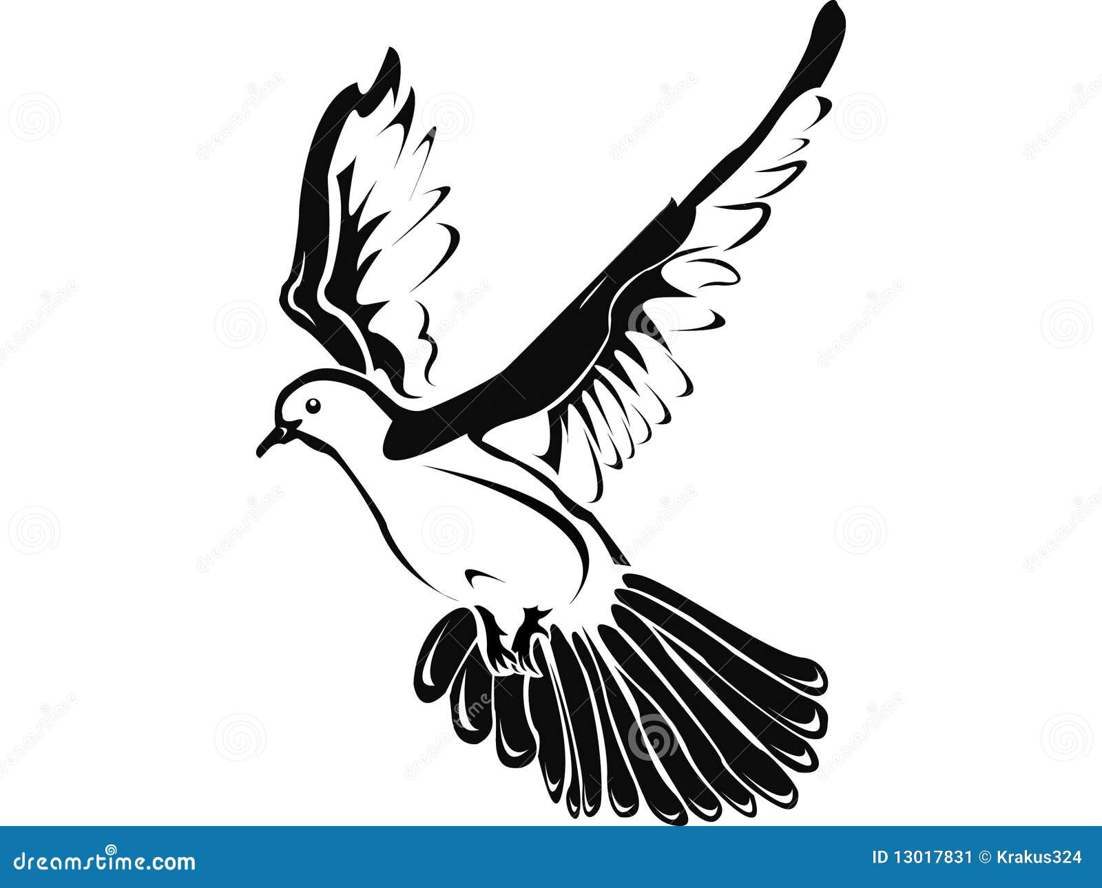 Duif vector illustratie. Illustration of klein, beeldverhaal - 13017831