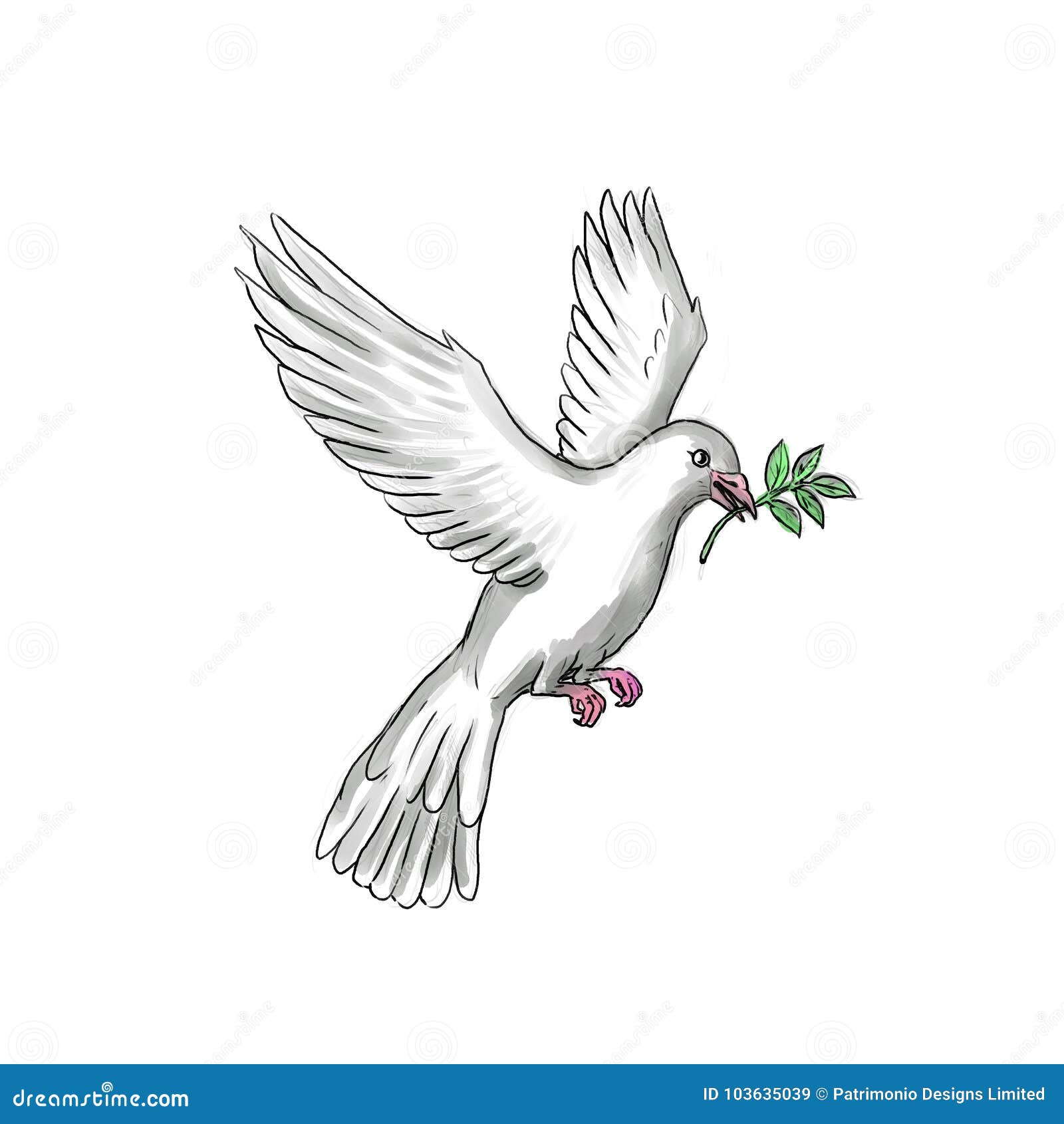 Witte Duif Tattoos Duif Tattoo Etsy Nederland