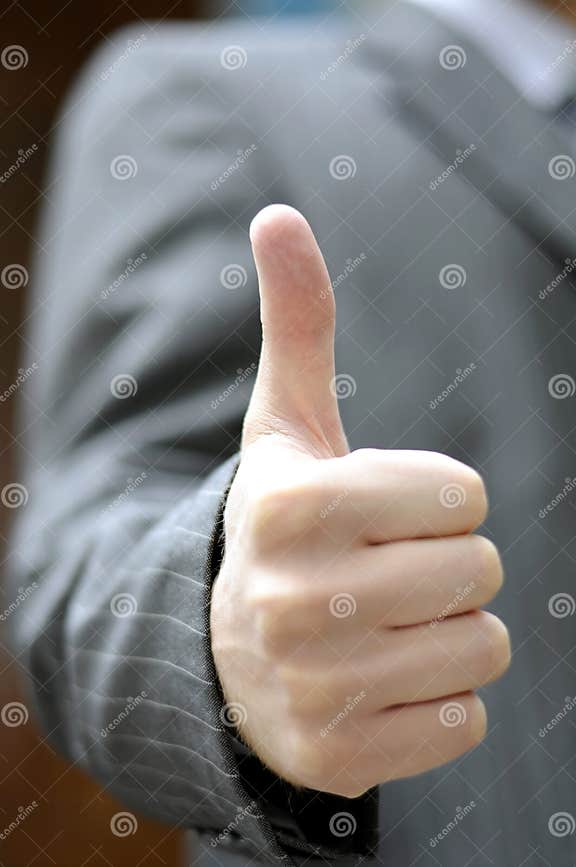 Duim omhoog stock afbeelding. Image of positief, gebaren - 22182401