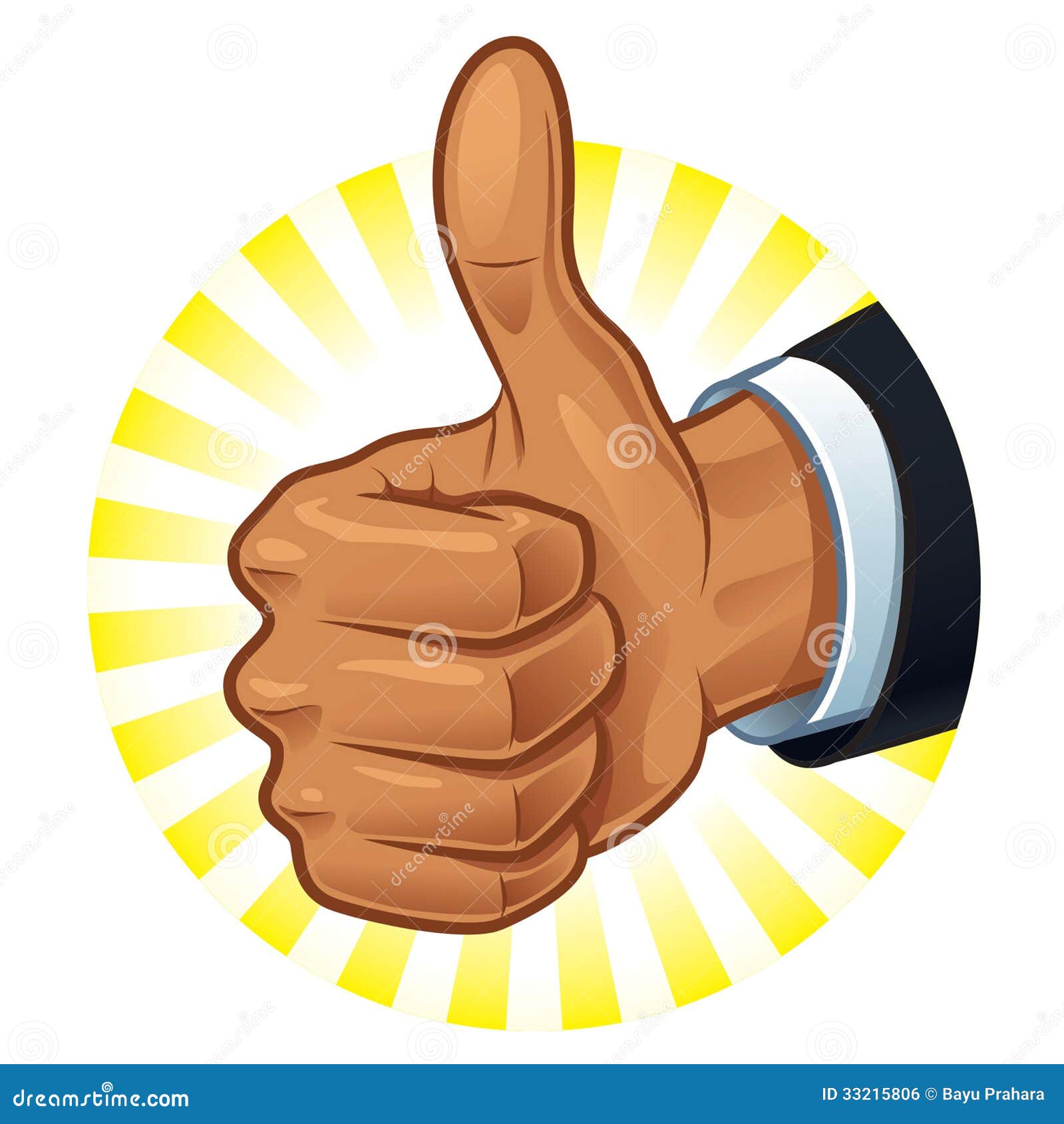 Duim OMHOOG vector illustratie. Illustration of schetsen - 33215806