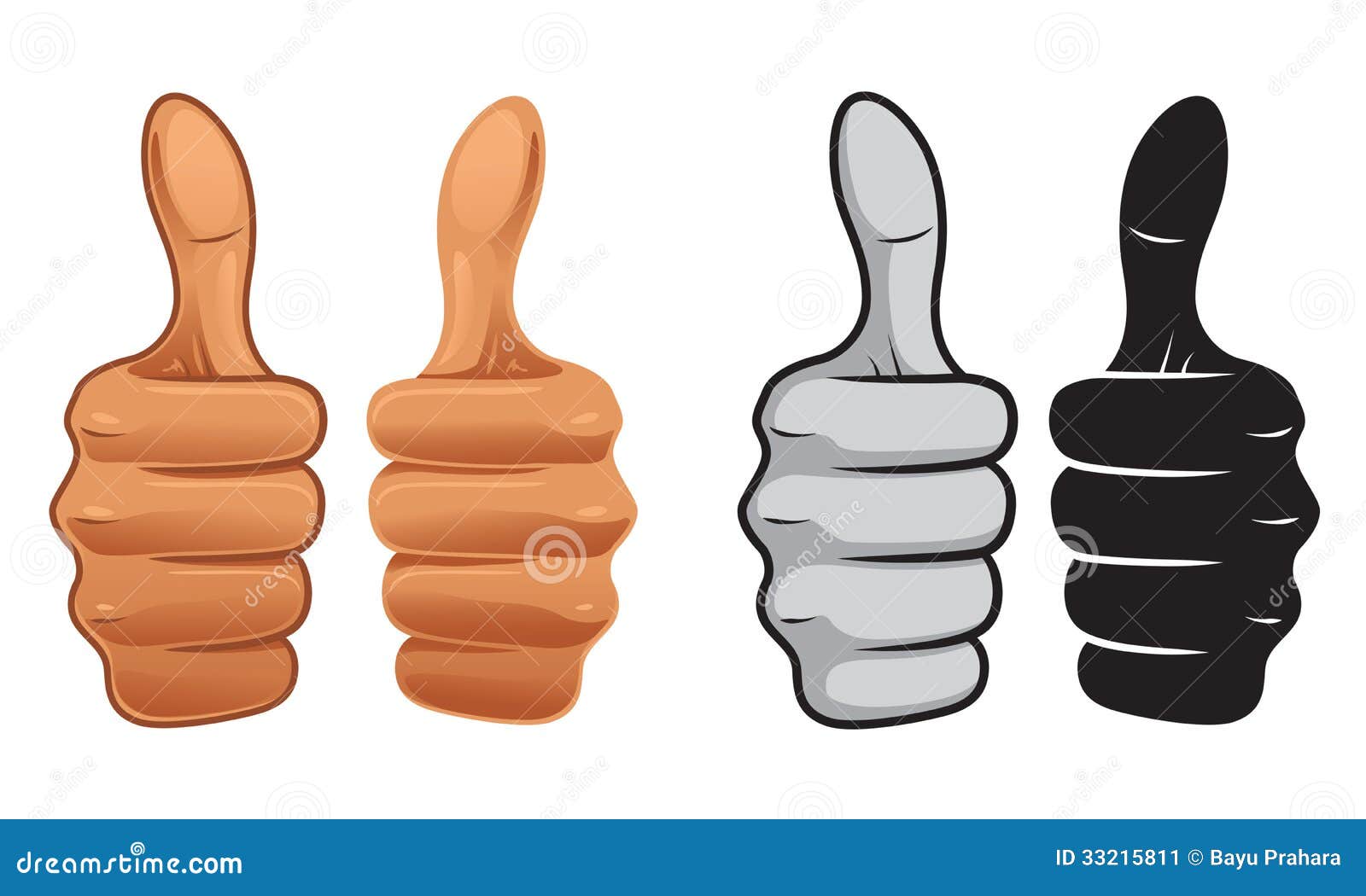 Duim omhoog vector illustratie. Illustration of dier - 33215811