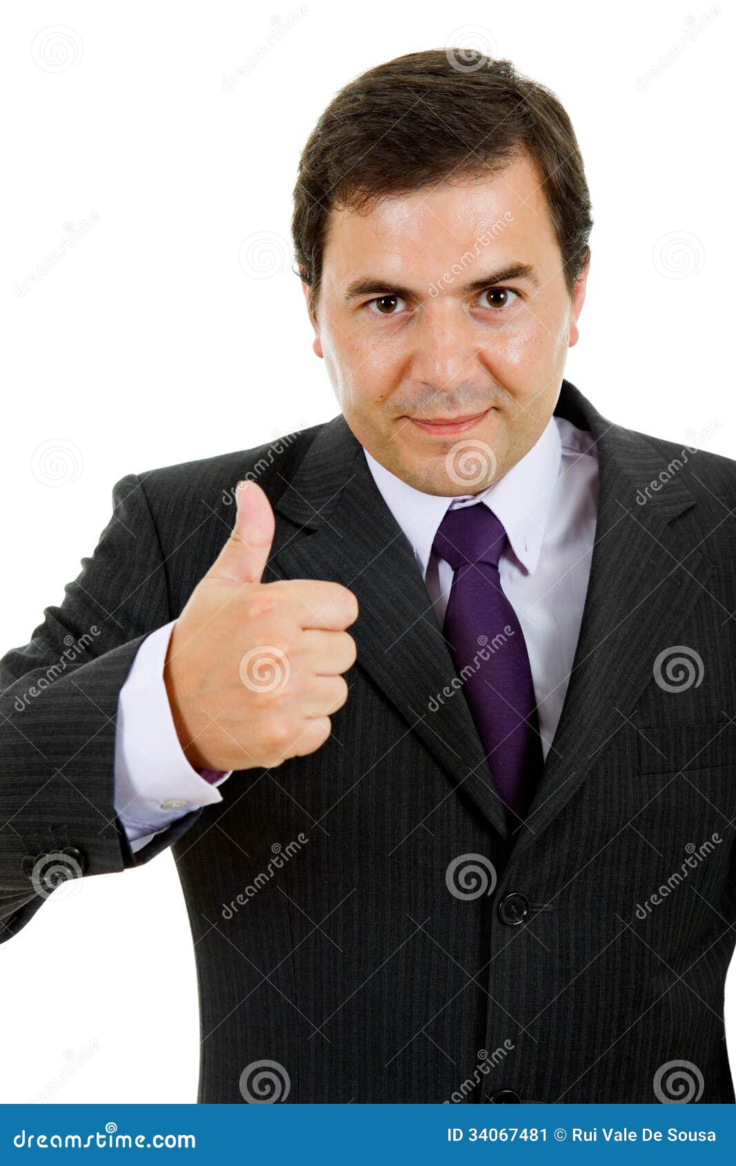 Duim omhoog stock afbeelding. Image of mannetje, uitvoerend - 34067481