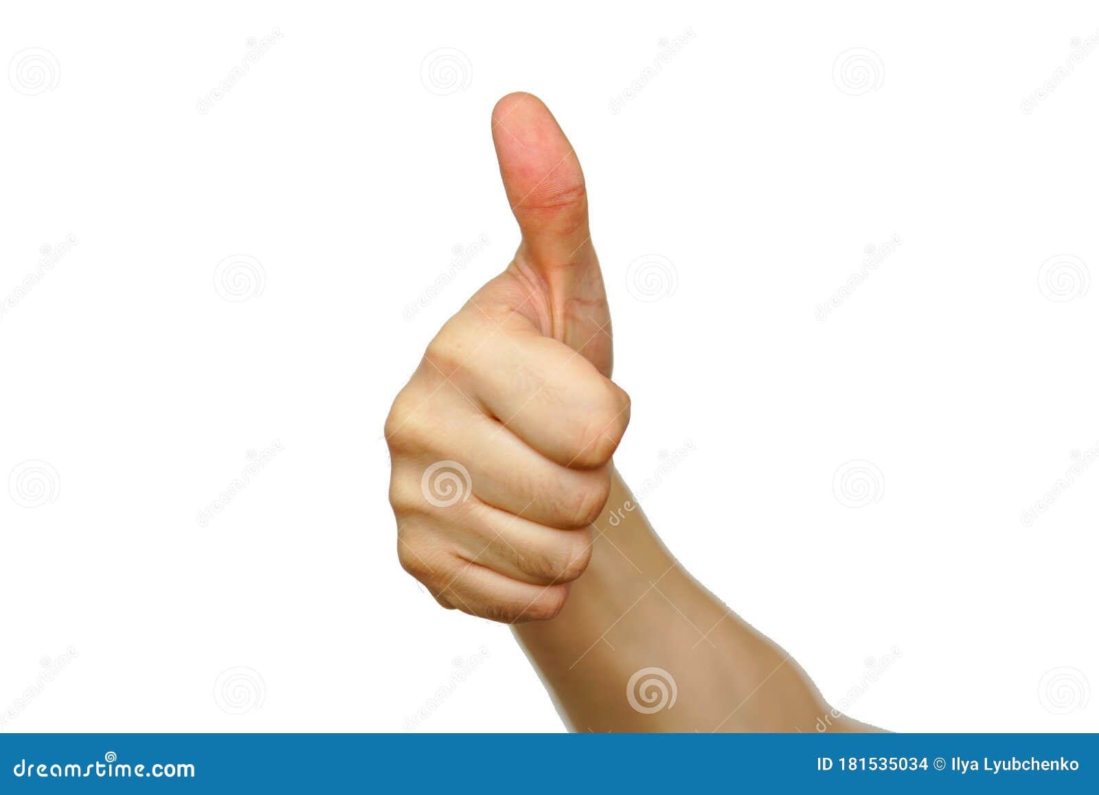 Duim Omhoog Coole Symbool Witte Achtergrond Stock Foto - Image of ...