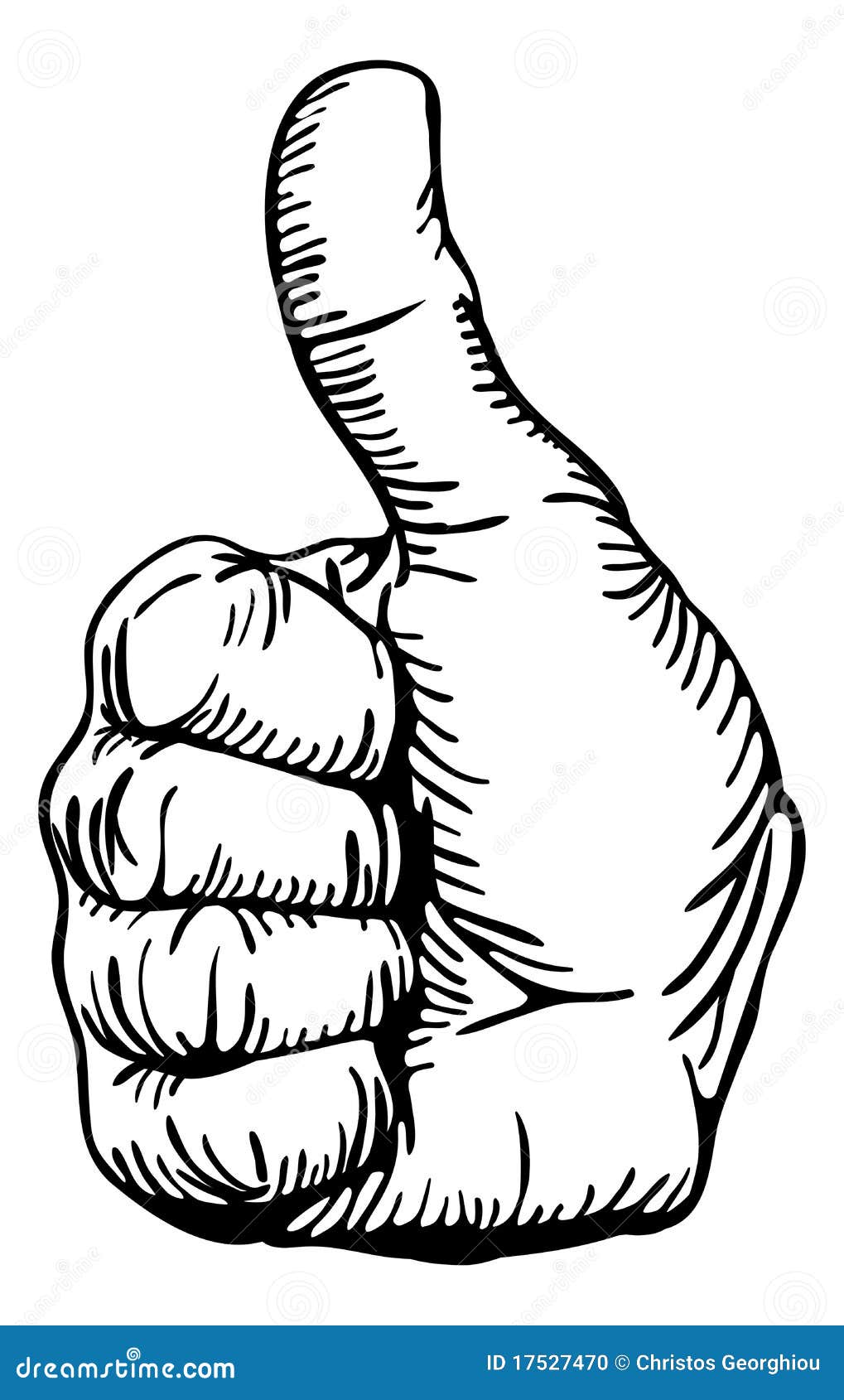 Duim-op vector illustratie. Illustration of mens, vingers - 17527470