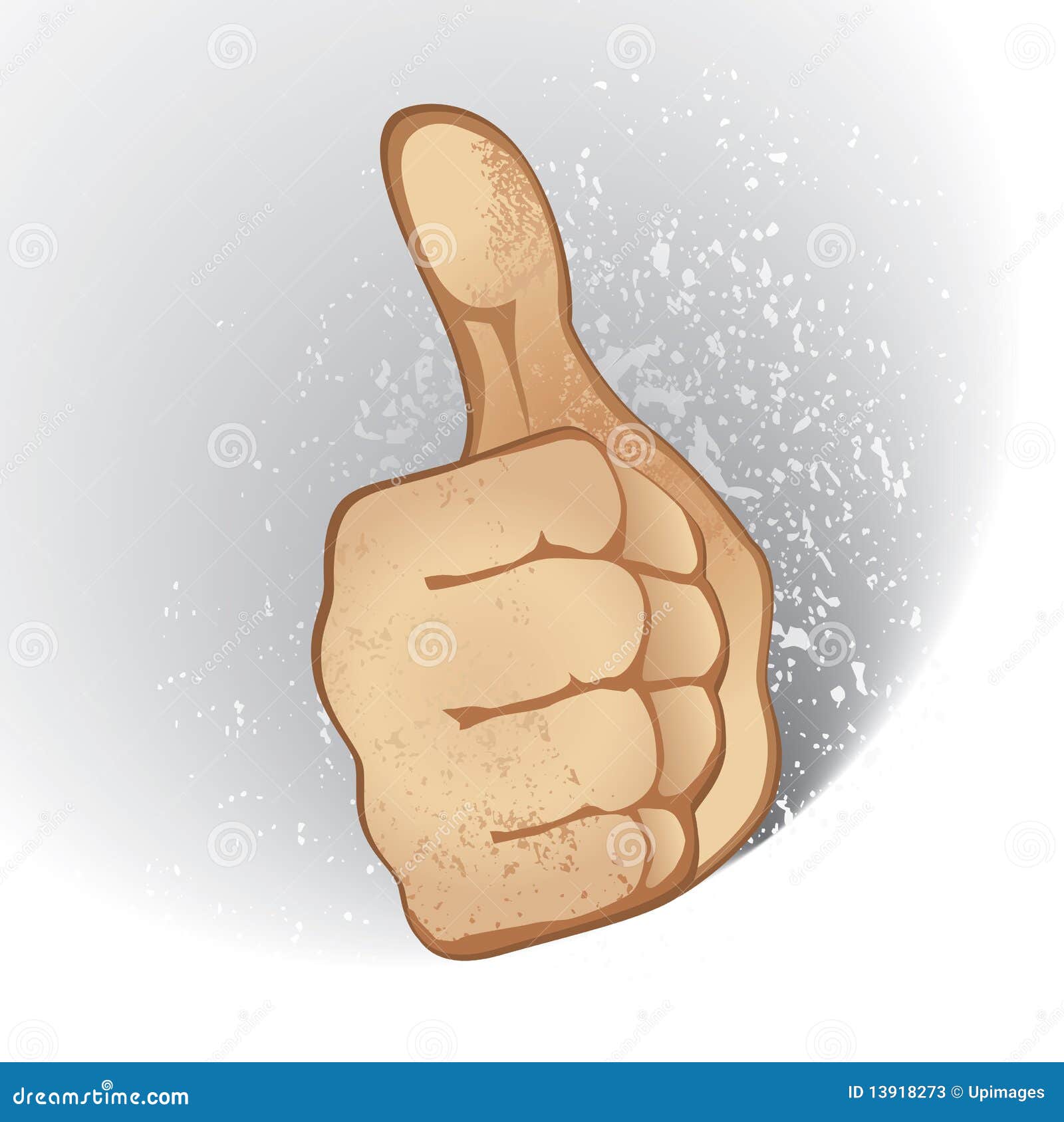 Duim op Gebaar vector illustratie. Illustration of juichen - 13918273