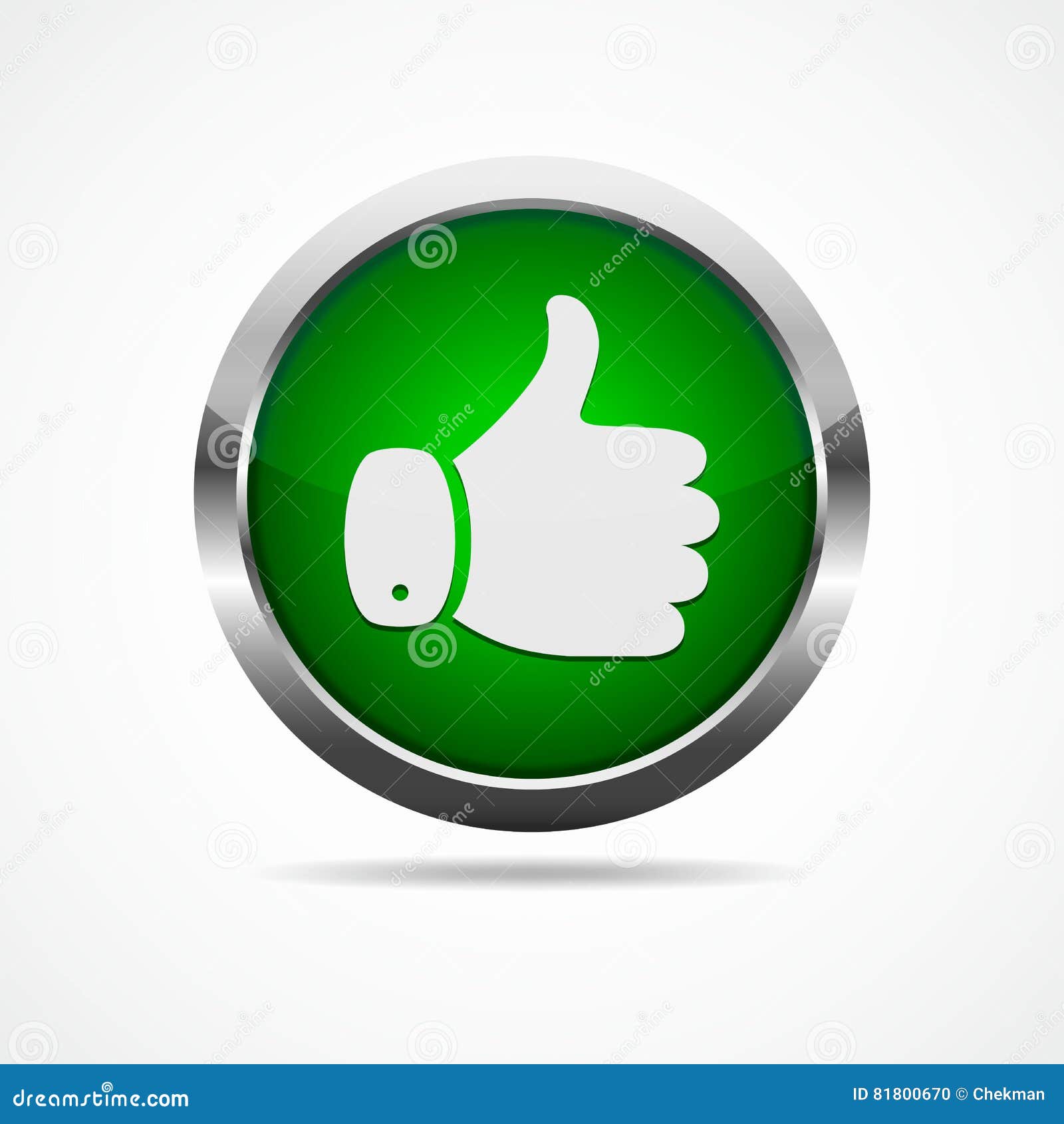 Duim Op Knoop Vector Illustratie Stock Illustratie - Illustration of ...