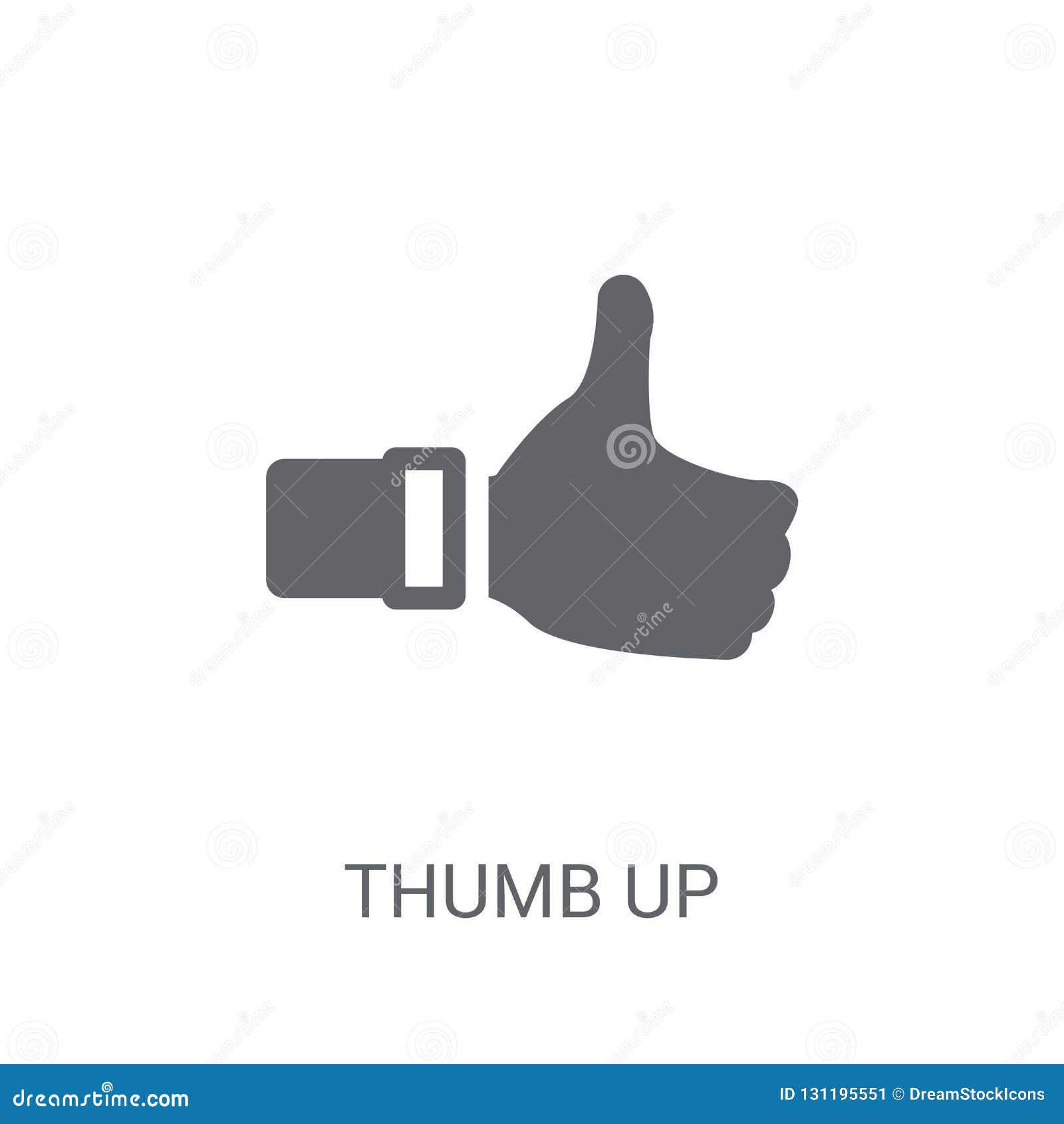 Duim op pictogram vector illustratie. Illustration of overeenkomst ...