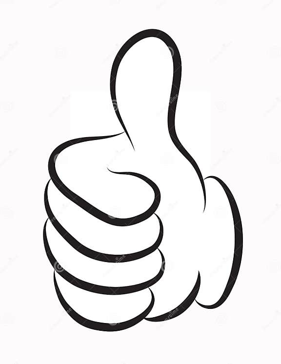 Duim op Vector vector illustratie. Illustration of baan - 28192376