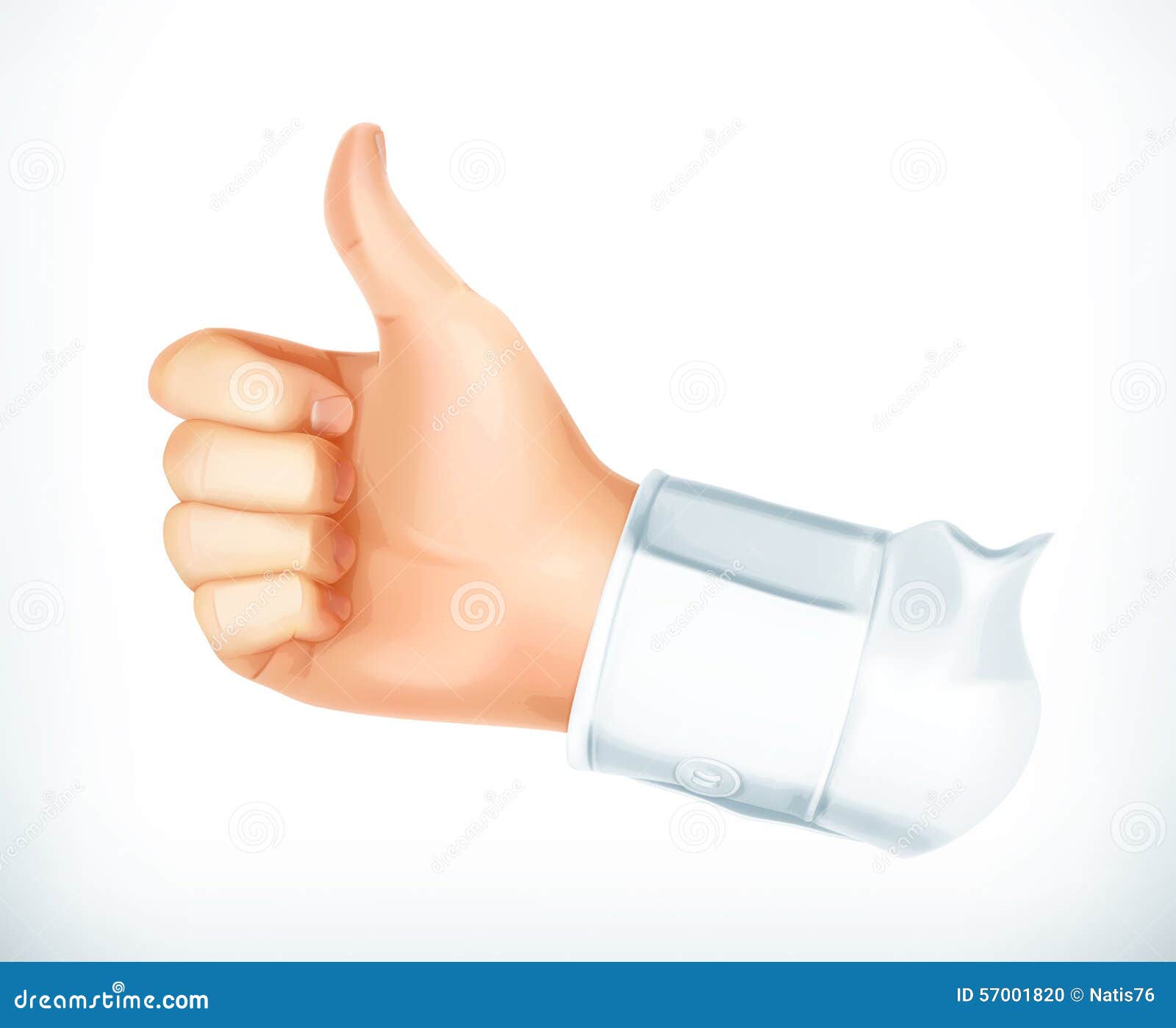 Duim op vectorpictogram vector illustratie. Illustration of vinger ...