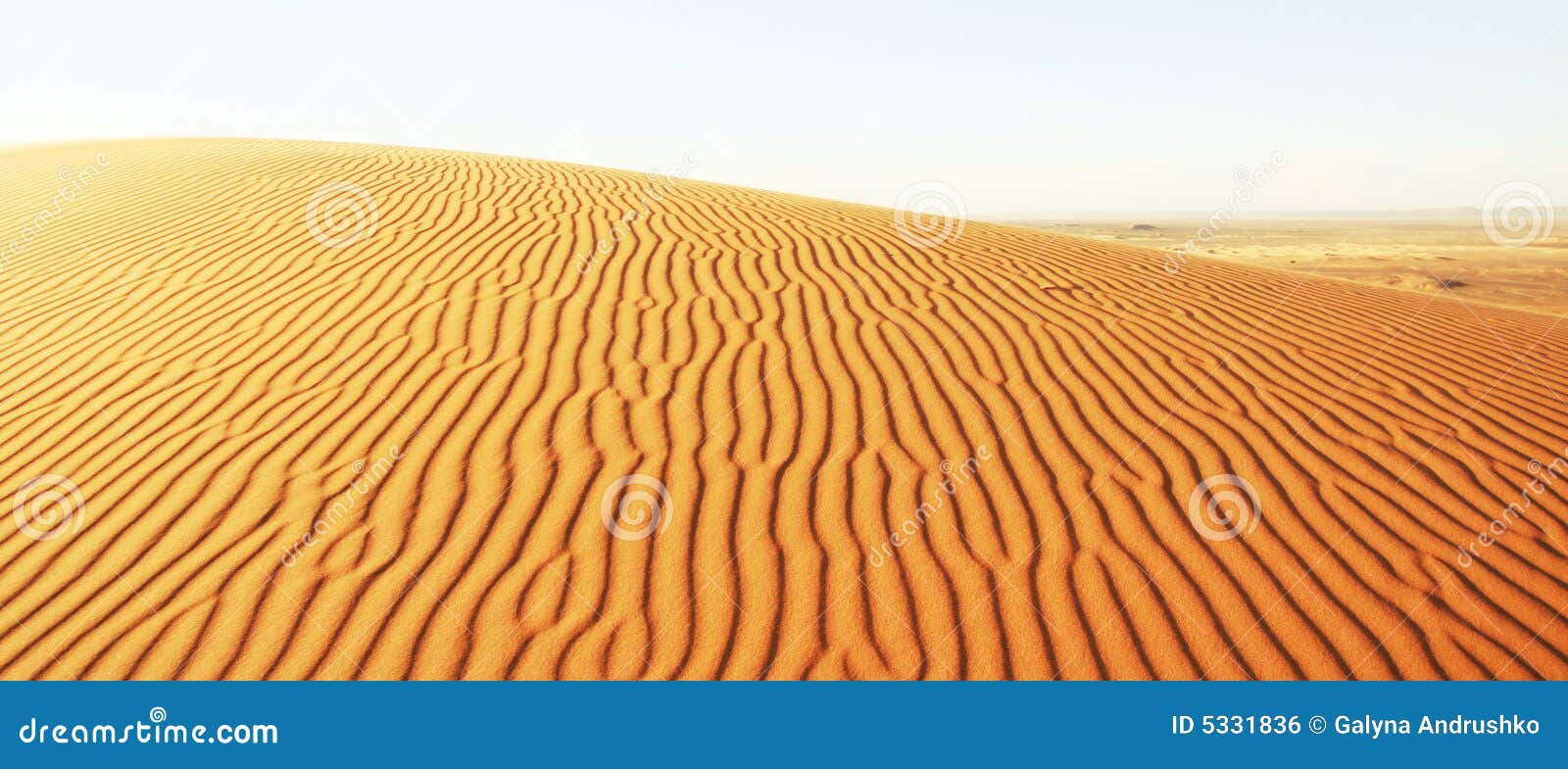 Duin in zandwoestijn stock foto. Image of zand, reis, woestijn - 5331836