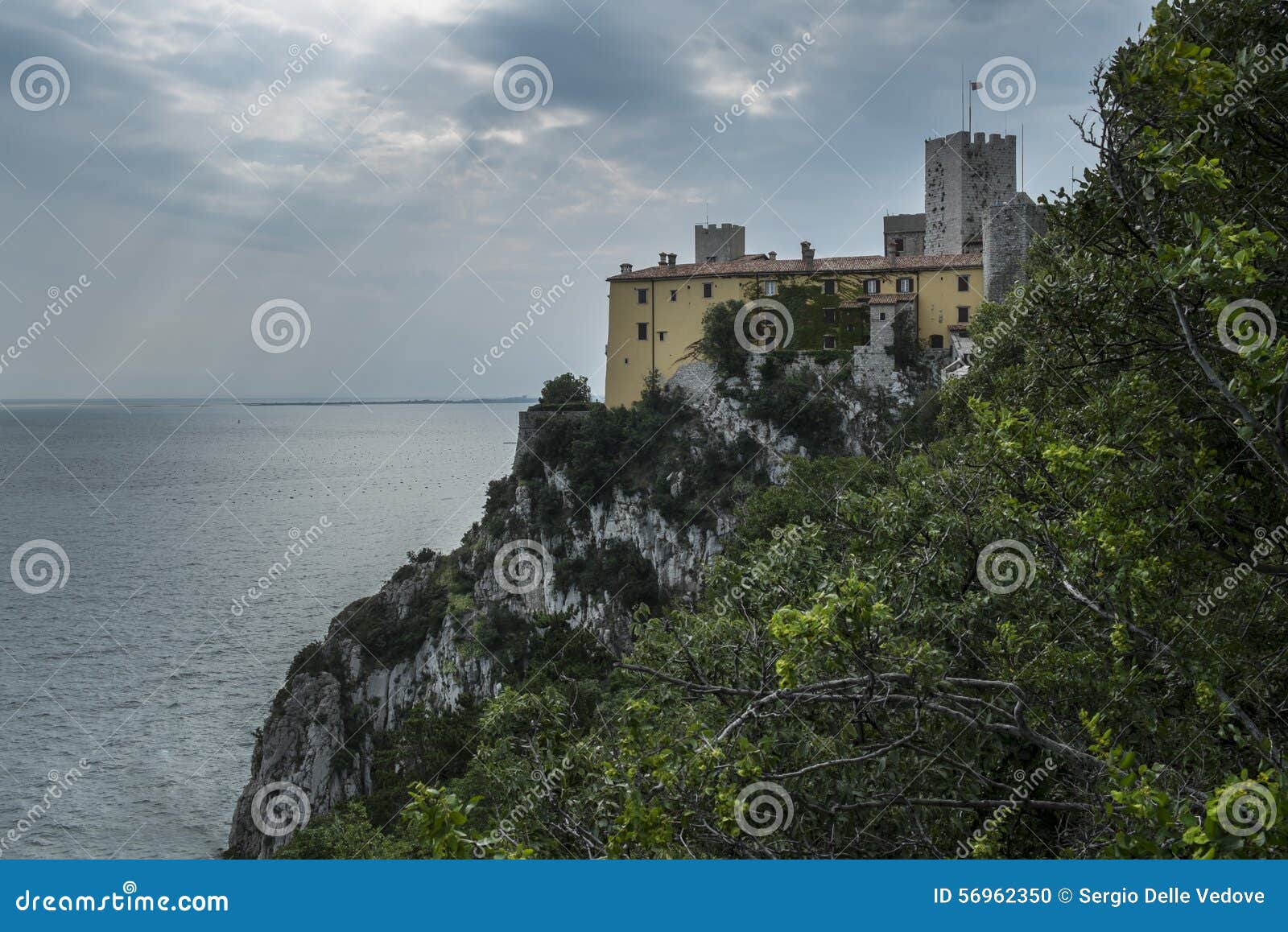 Duino Castle stock photo. Image of coastal, view, nature - 56962350