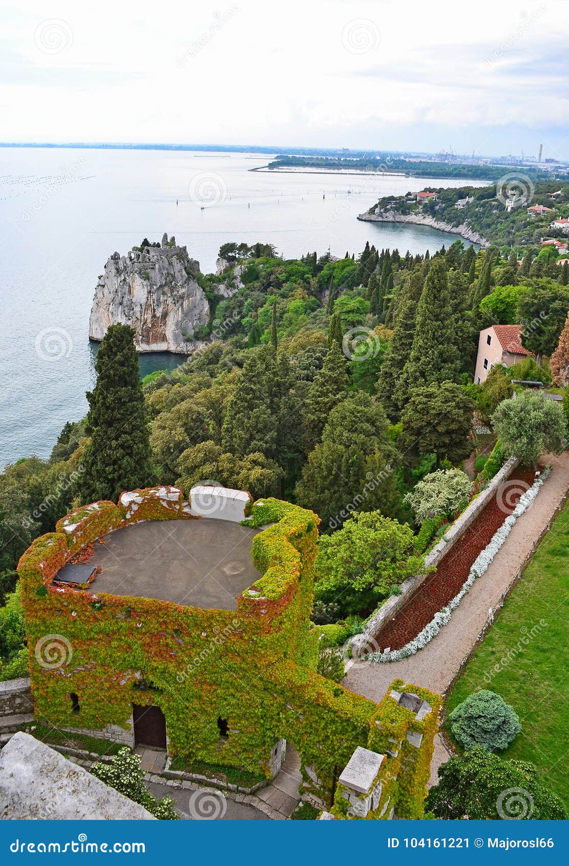 Duino Castle Near Trieste, Italy Stock Image - Image of castle, italy: 104161221