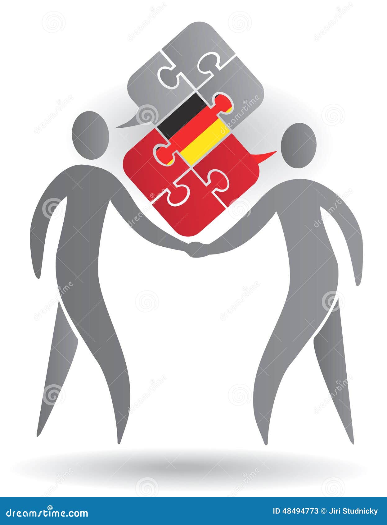 Duits Gesprek vector illustratie. Illustration of gesprek - 48494773