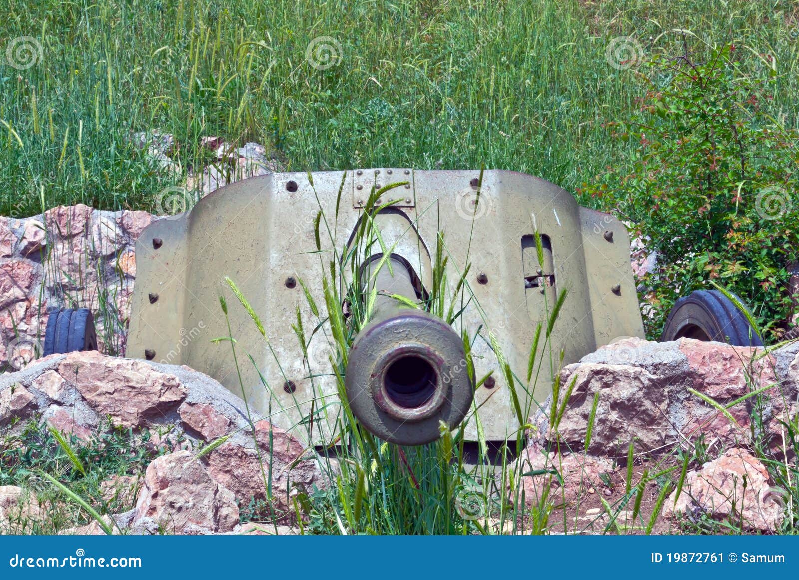 Duits Kanon. Sebastopol, De Krim Stock Afbeelding - Image of wereld ...