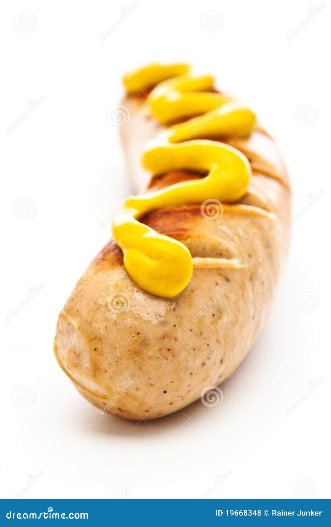 Duitse Braadworst stock foto. Image of brand, voeding - 19668348